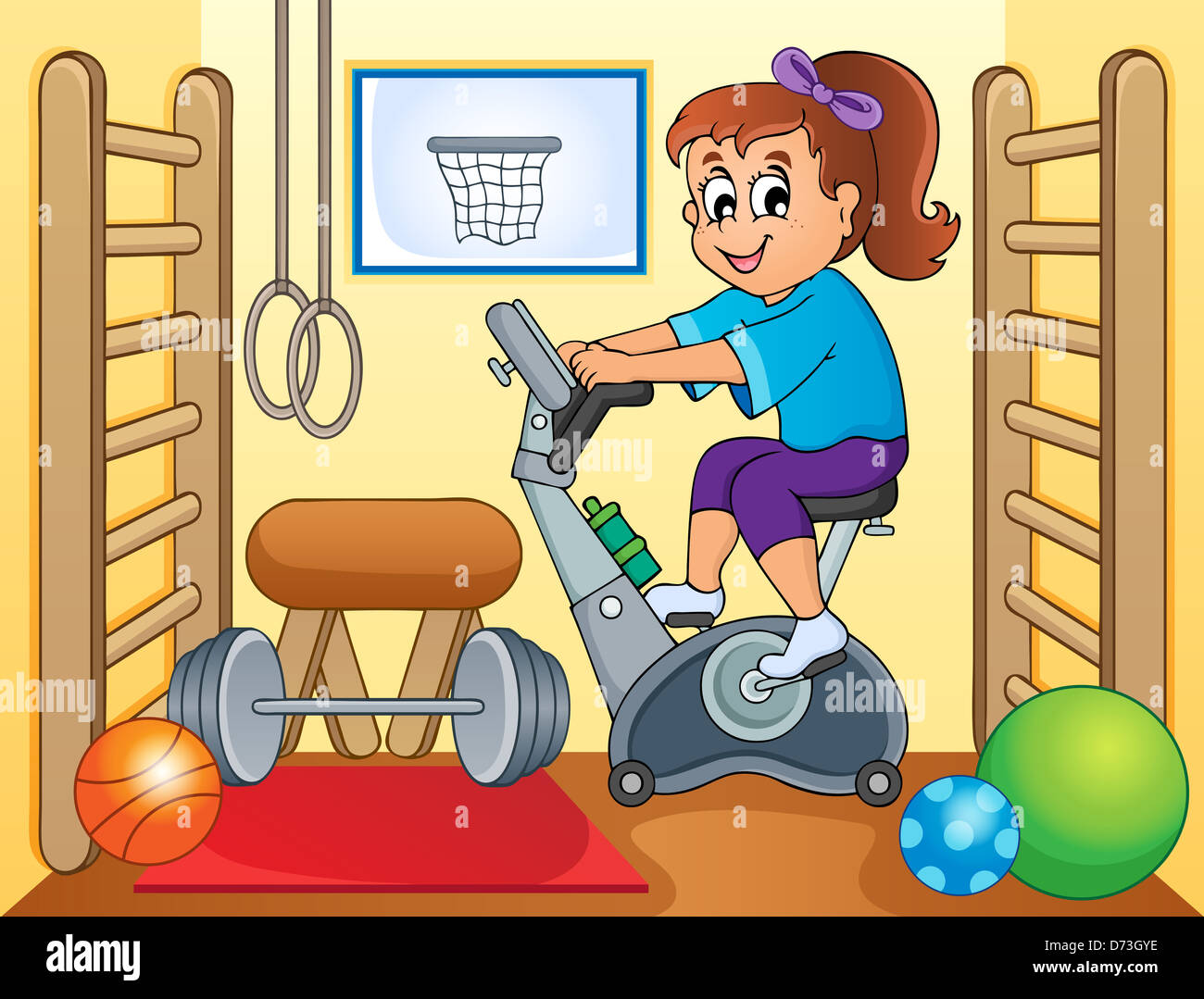 Sport and gym topic image 2 - picture illustration Stock Photo - Alamy