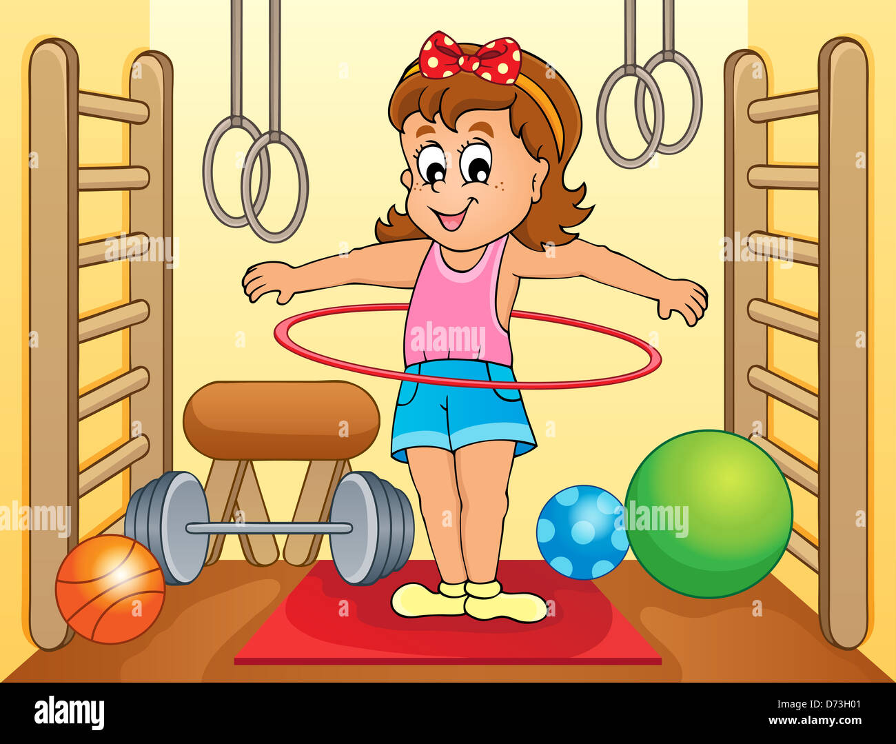 Sport and gym topic image 5 - picture illustration Stock Photo - Alamy