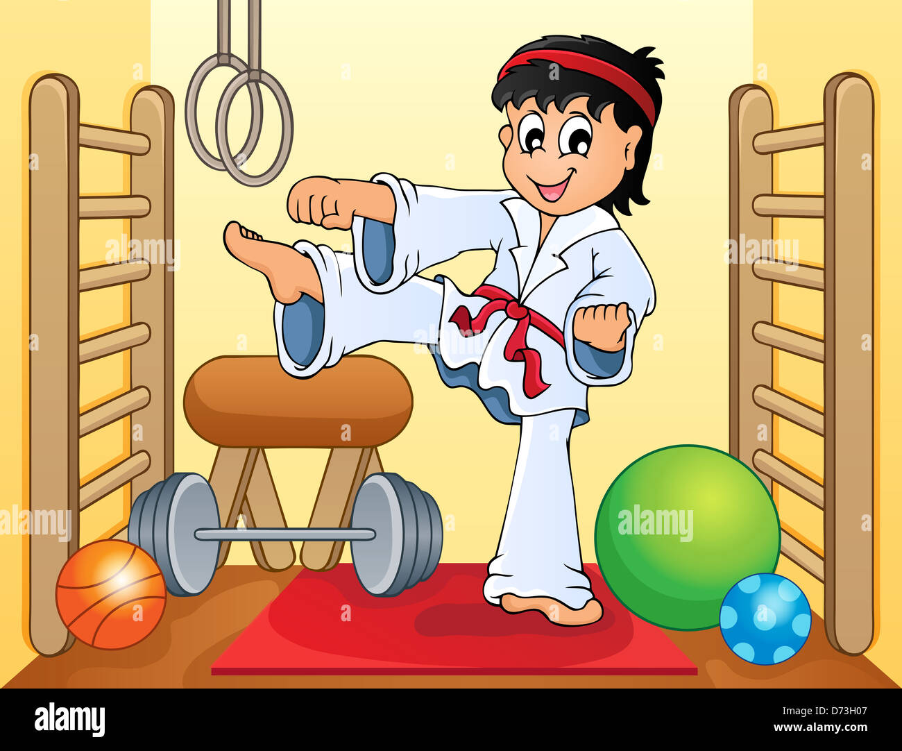 Sport and gym topic image 4 - picture illustration Stock Photo - Alamy