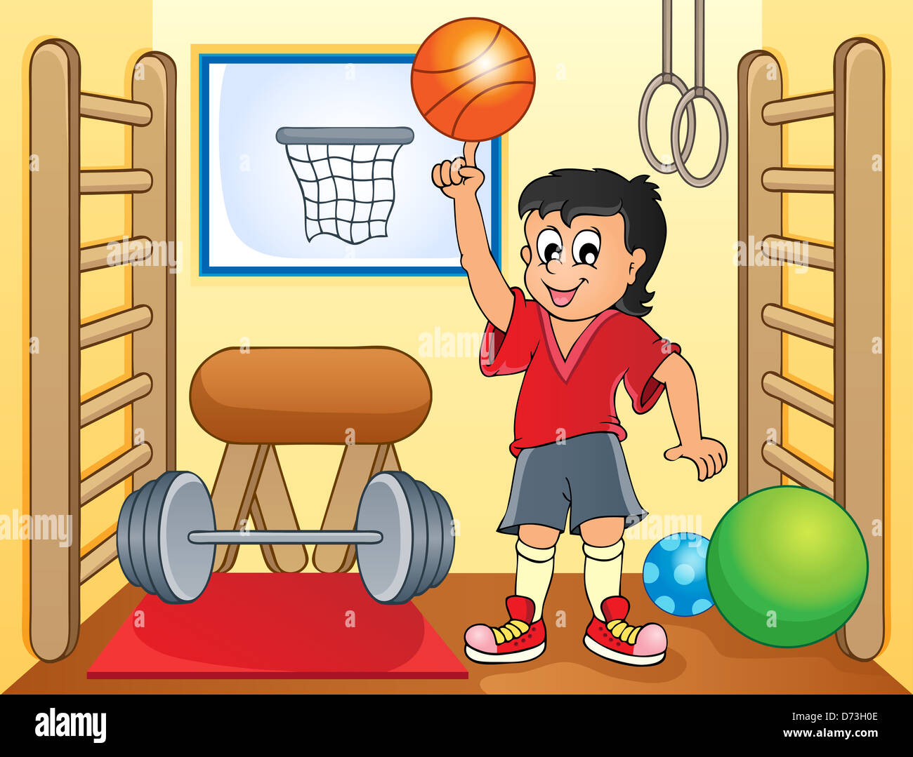 Sport and gym topic image 8 - picture illustration Stock Photo - Alamy
