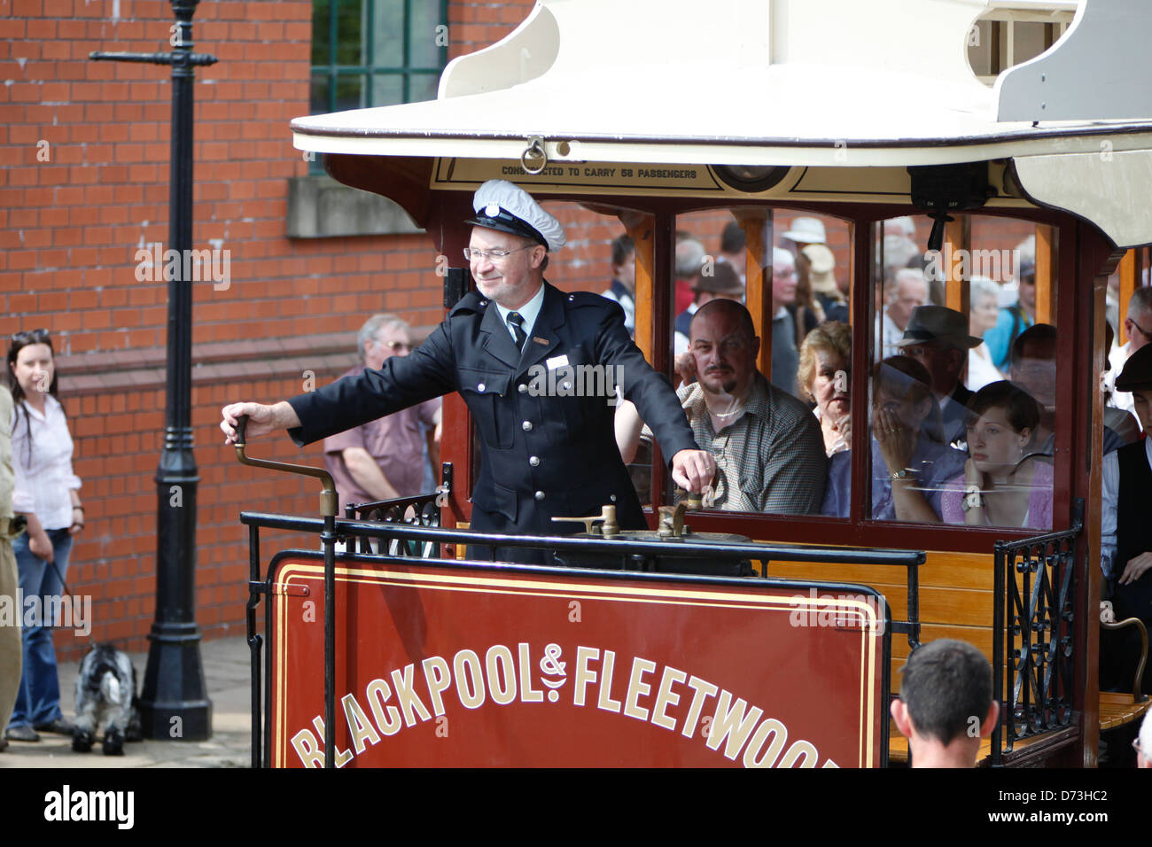 Enthusiasts in period costume at 1940's military reenactment at ...