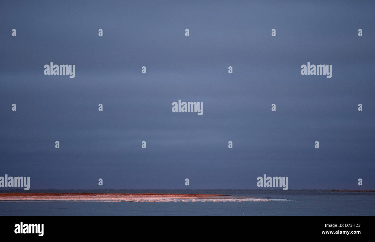 Churchill, Canada, Sunset over the Hudson Bay Stock Photo - Alamy