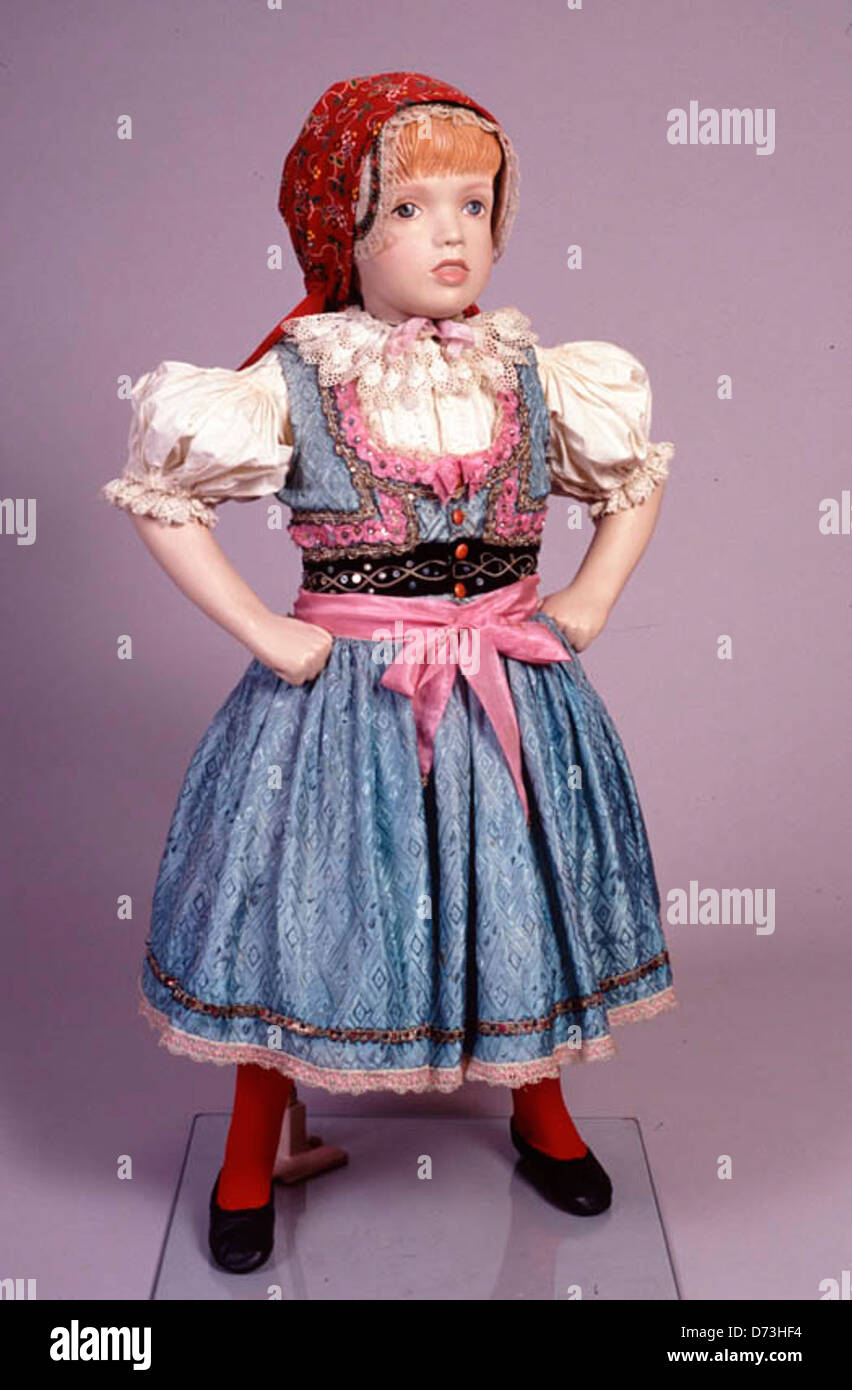 A photograph of a child wearing a traditional Jewish national costume ...