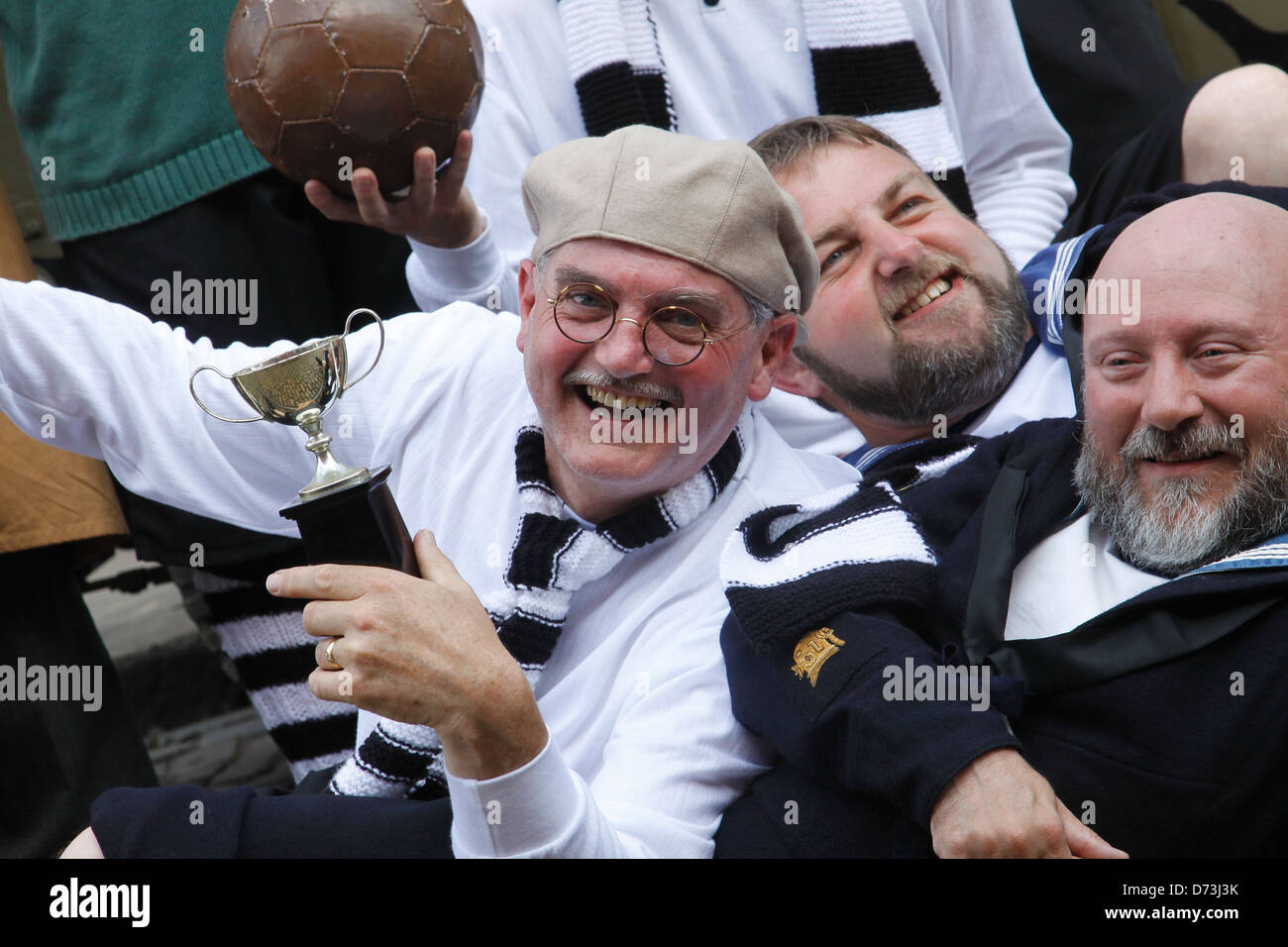 Enthusiasts in period costume at 1940's military reenactment at ...
