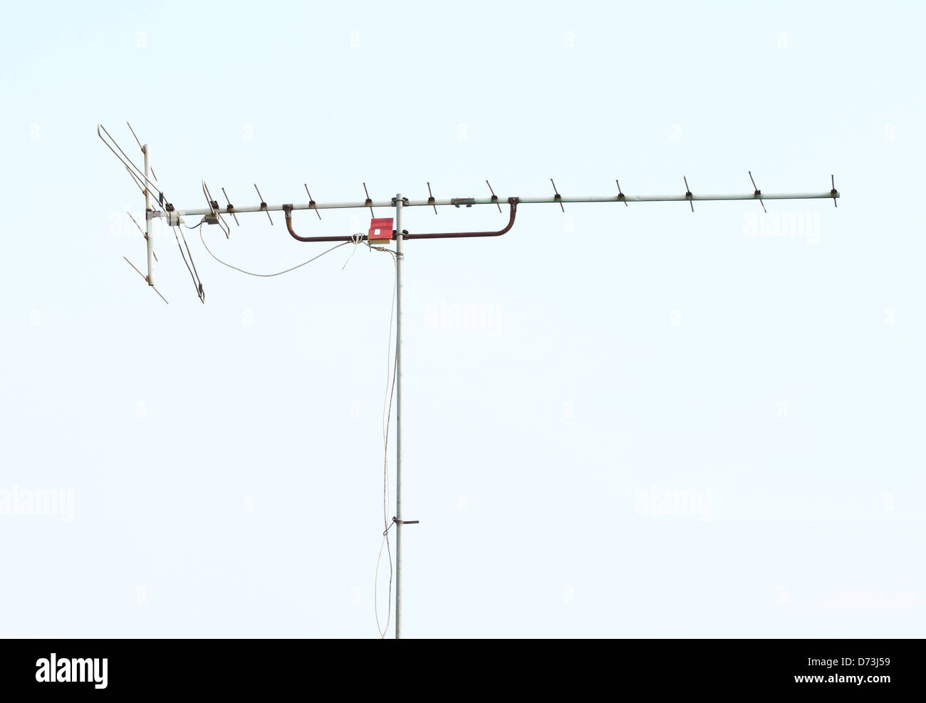 Home TV antenna with sky Stock Photo - Alamy