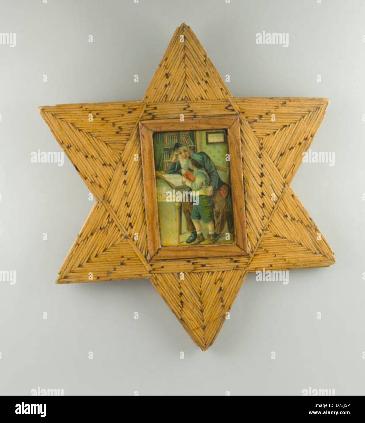 A tramp art plaque from the Yeshiva University Museum, crafted in the ...
