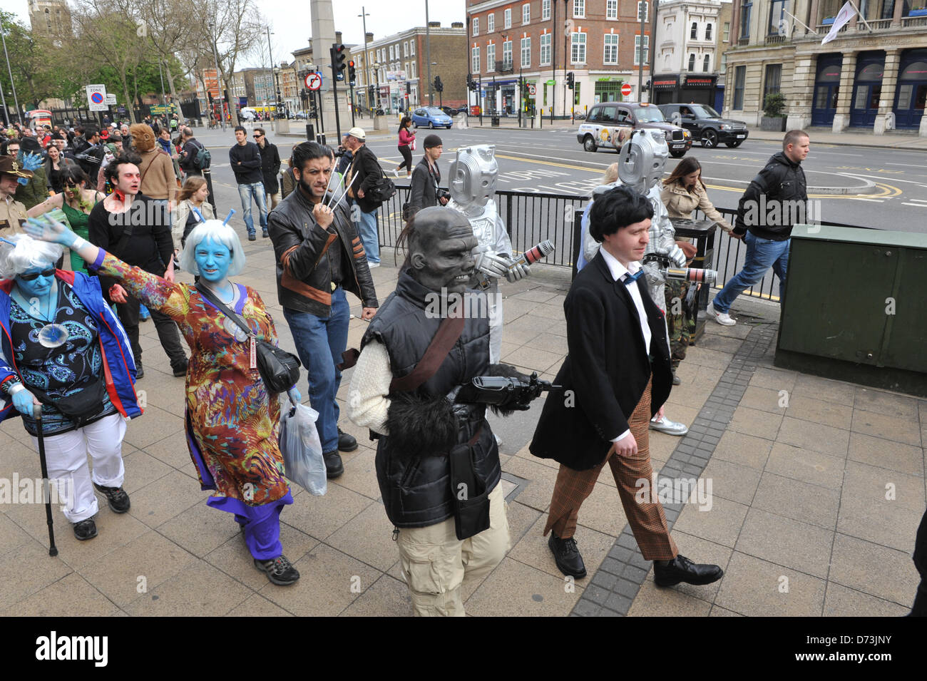 Cosplay cosplayers dressing up Stratford, London, UK. 28th April 2013 ...