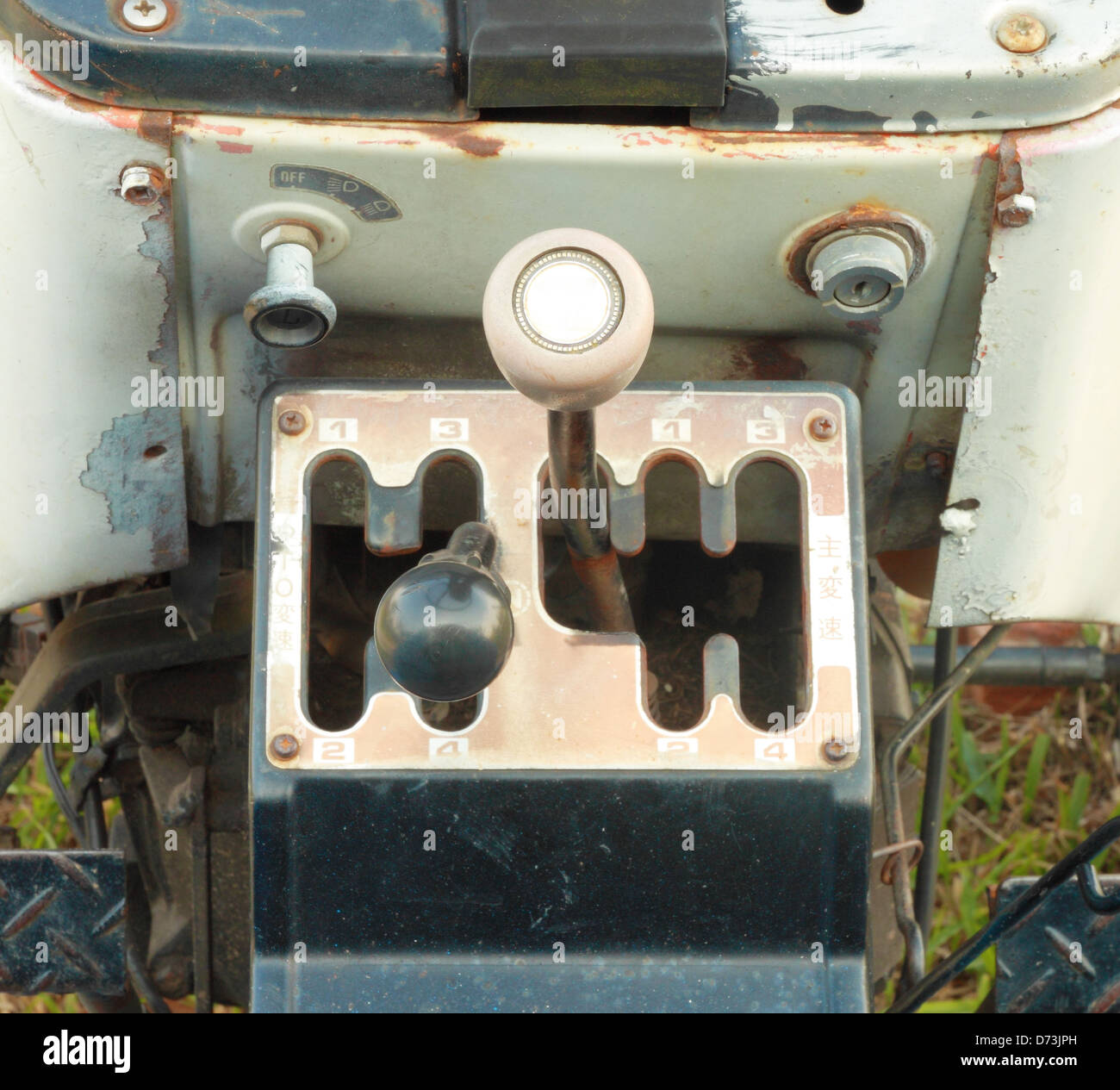Four Speed Tractor Gearshift Knob Stock Photo - Alamy