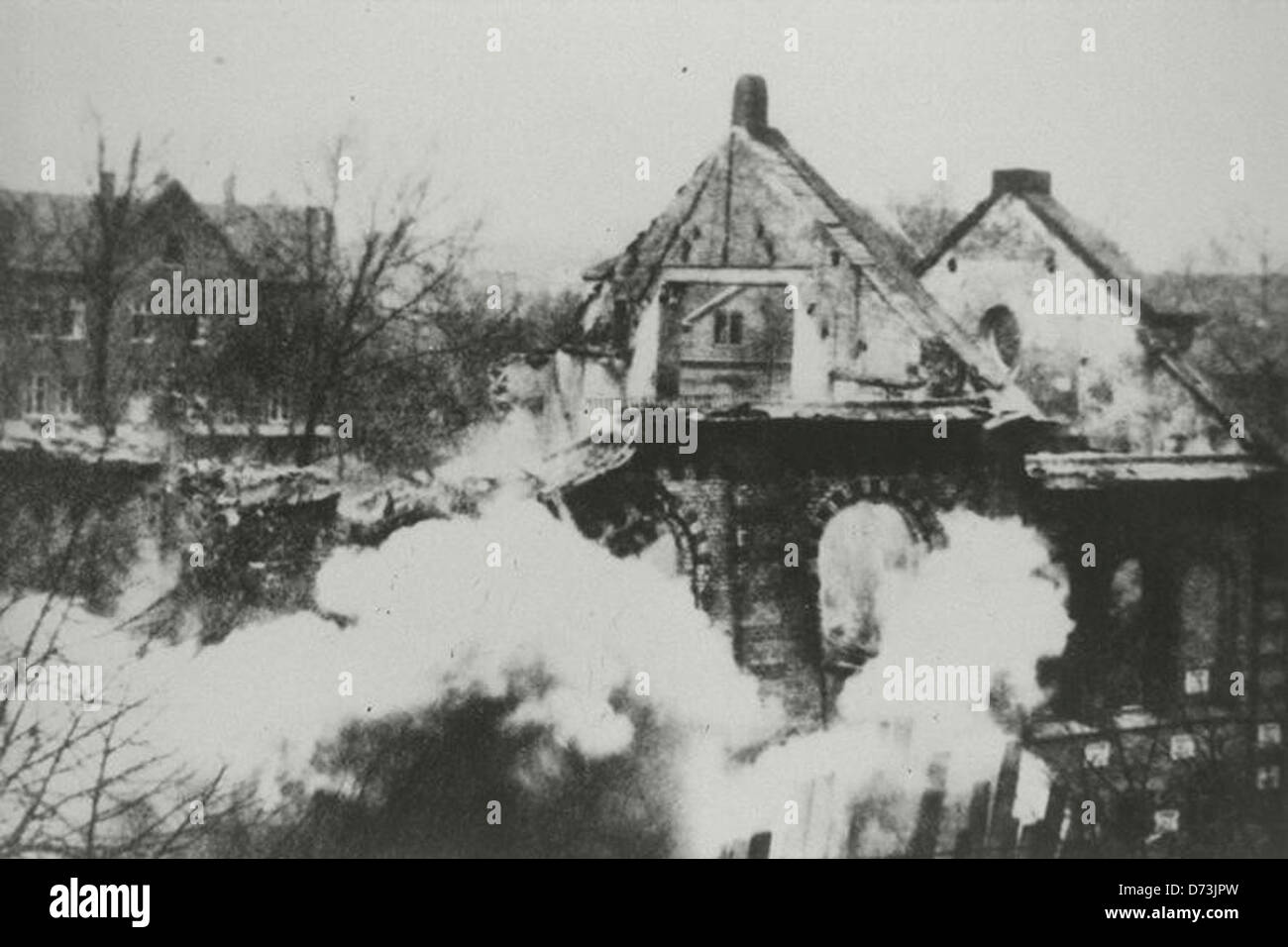 The Eisenach Synagogue, destroyed during the November Pogroms, is shown ...
