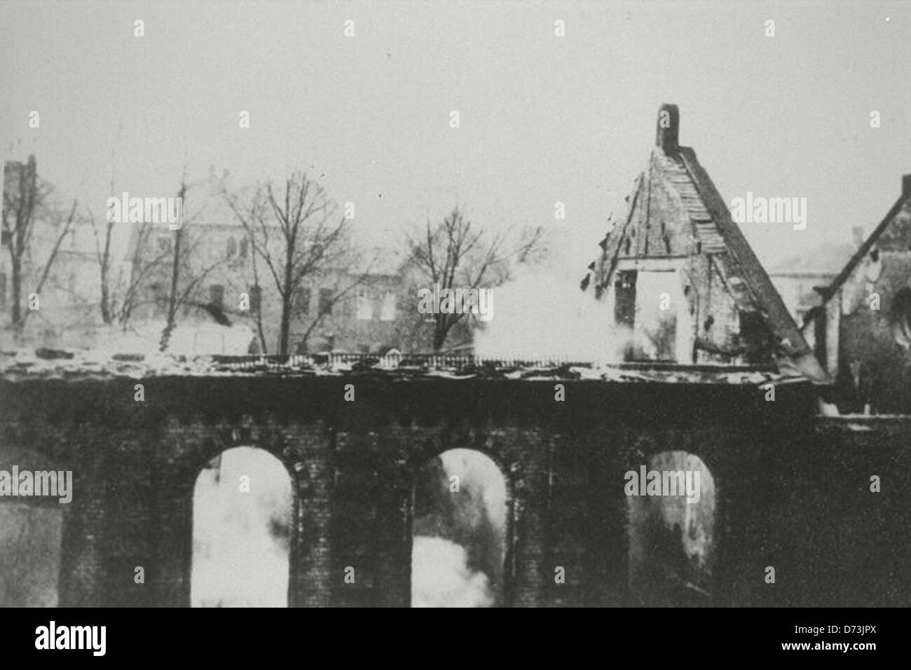 Photograph of the Eisenach Synagogue, destroyed during the November ...