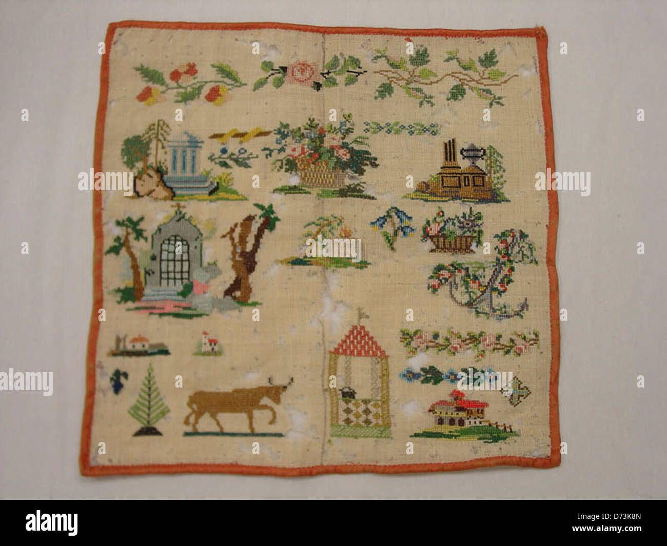 Vintage Embroidery Sampler High Resolution Stock Photography and Images ...