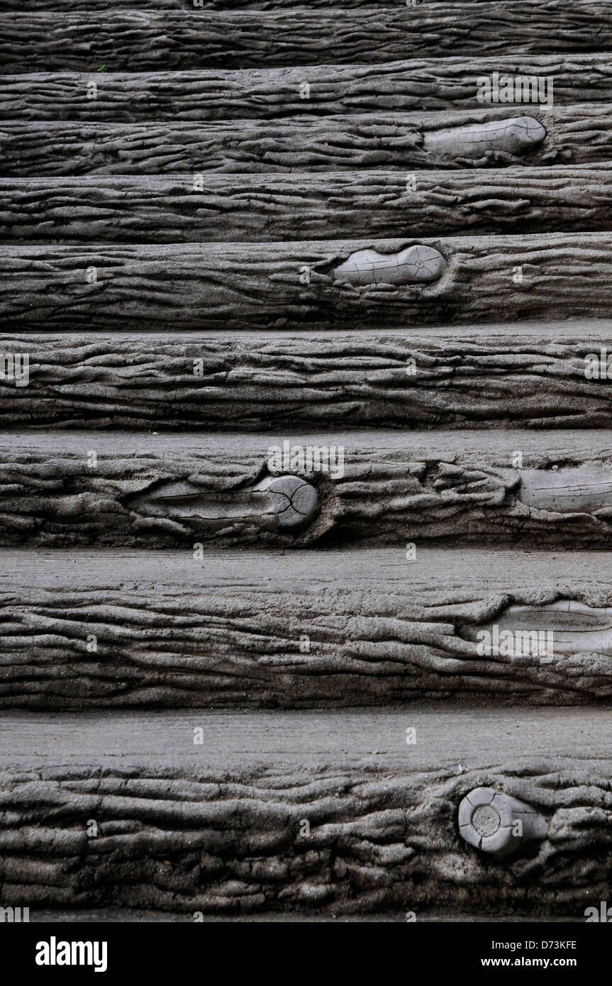 natural wooden stairs Stock Photo - Alamy