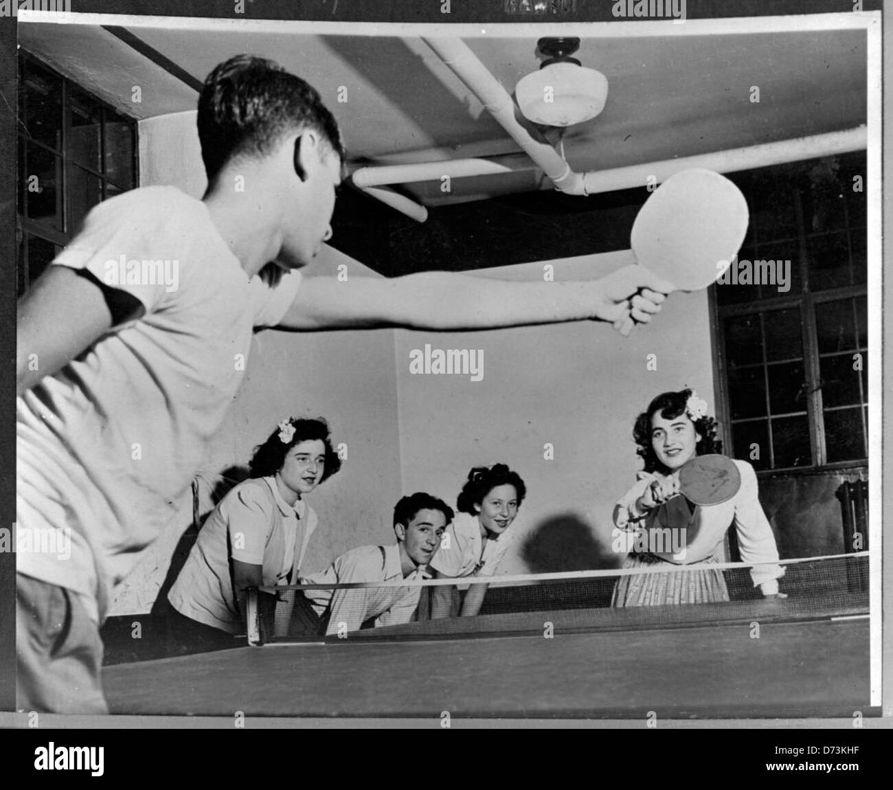 Boy girl in 1950s Black and White Stock Photos & Images - Alamy