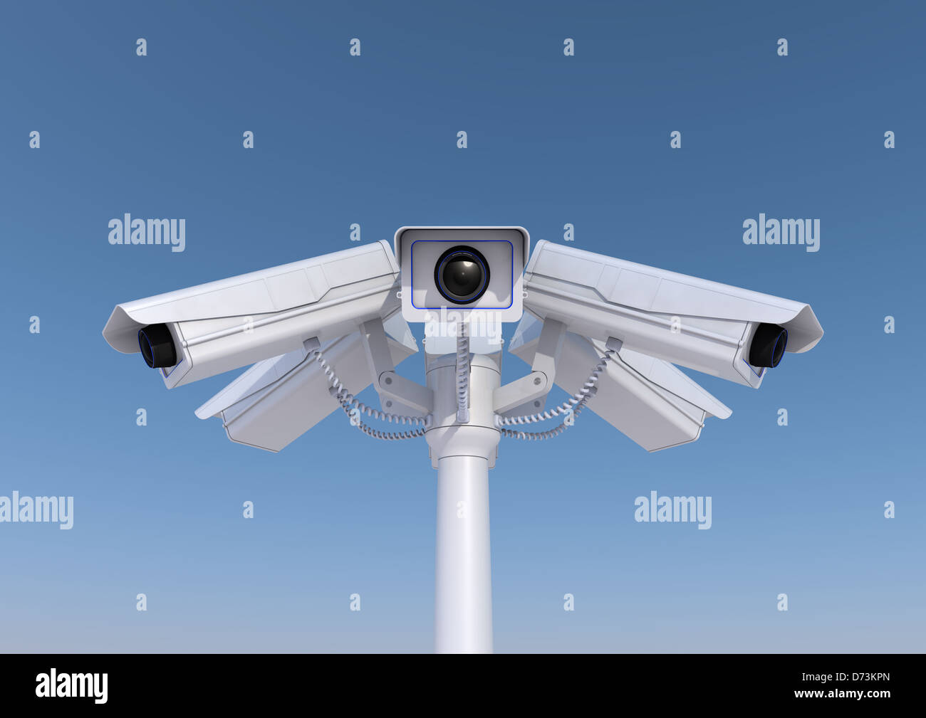 3d render security cameras hi-res stock photography and images - Alamy