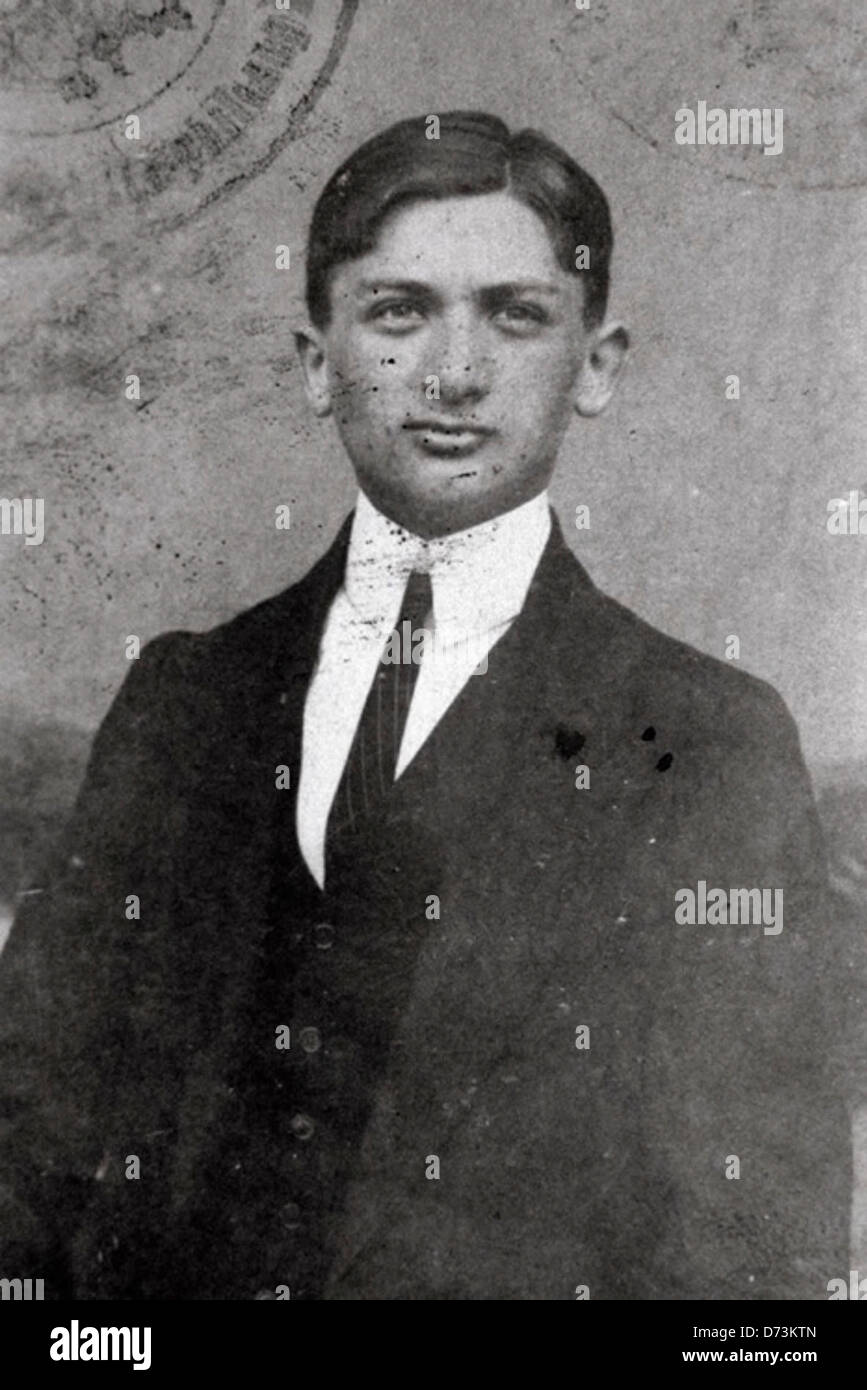 A student identity card photograph of Joseph Roth, an influential ...