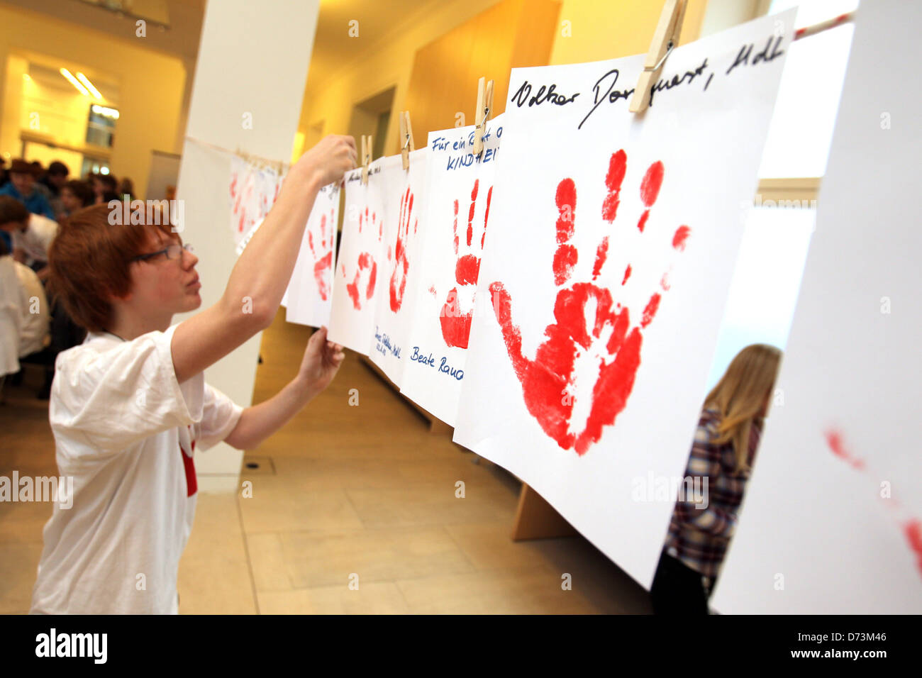 Kiel, Germany, Red Hand Day Stock Photo - Alamy