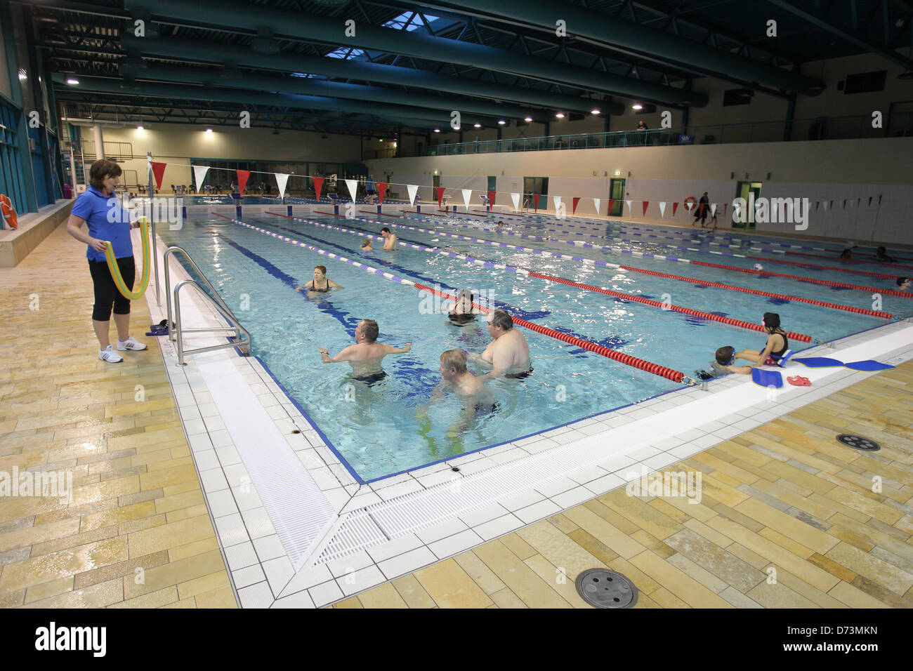 Flensburg, Germany, aqua aerobics in a swimming pool Stock Photo - Alamy