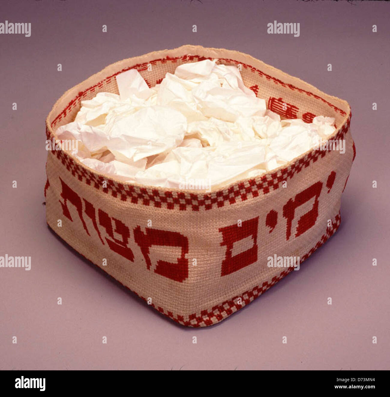 A ceremonial matzah container, part of the Yeshiva University Museum's ...