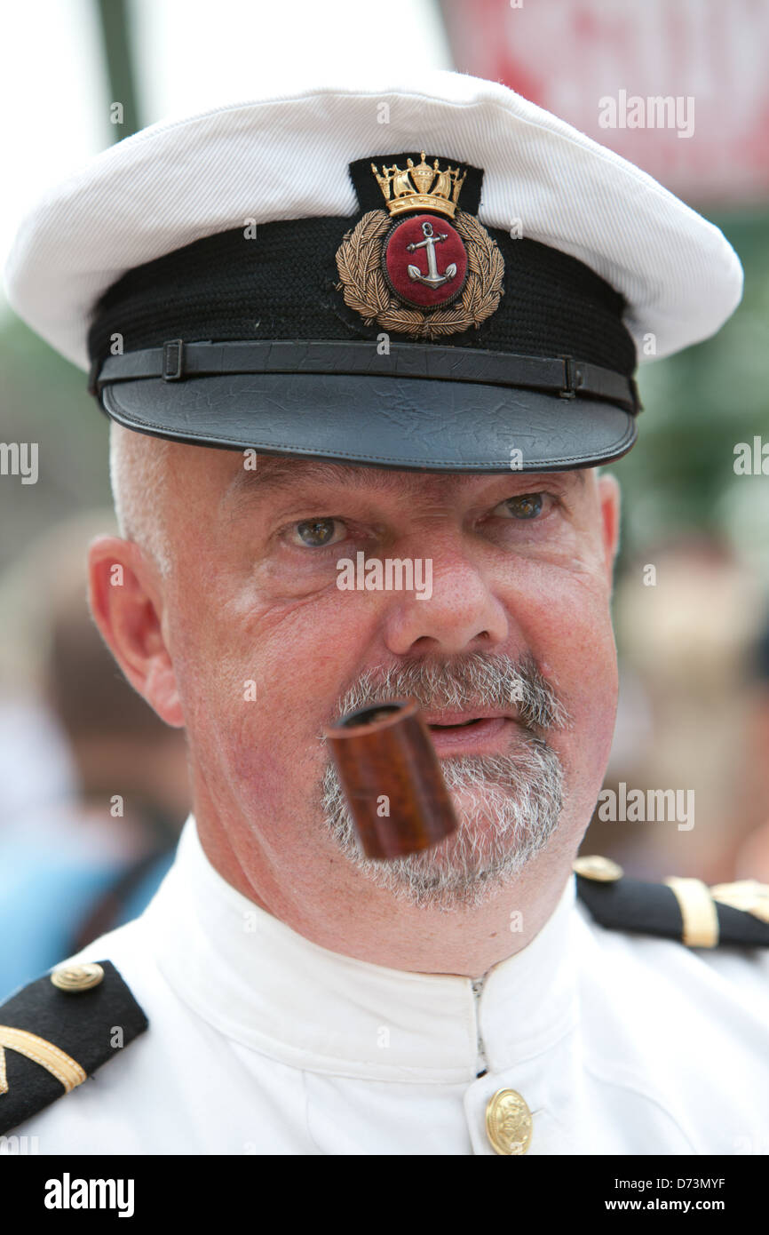 Enthusiasts in period costume at 1940's military reenactment at ...