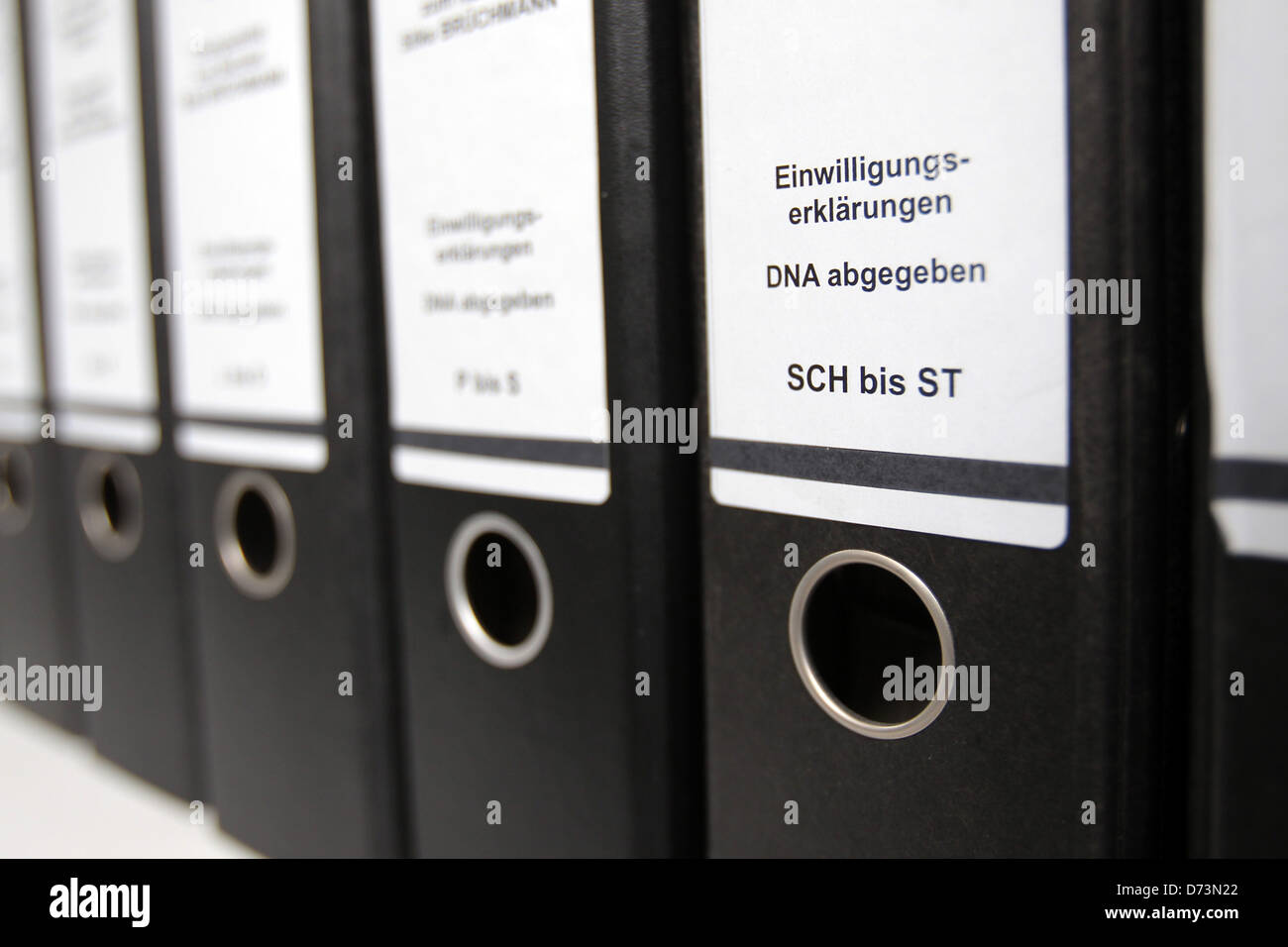 Luebeck, Germany, file folders at the murder commission Stock Photo - Alamy