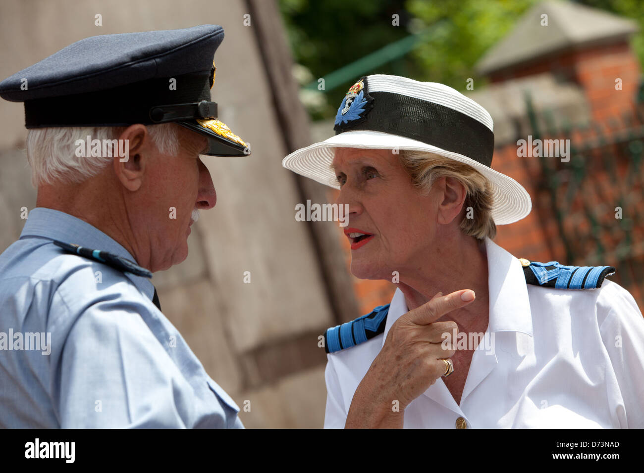 Enthusiasts in period costume at 1940's military reenactment at ...