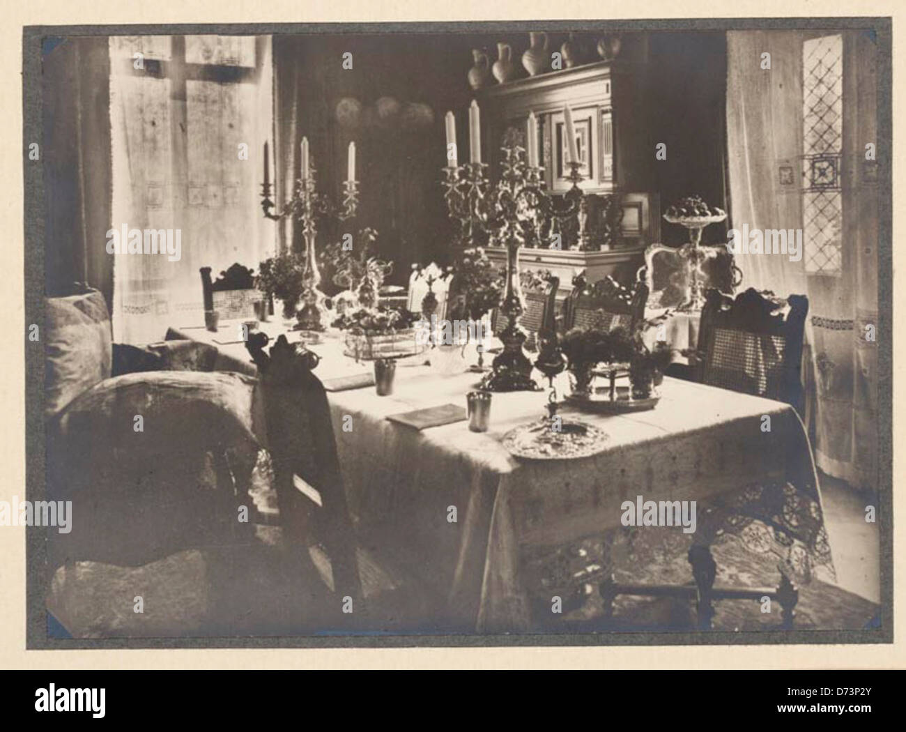 The dining room table at the home of Emil Wassermann in Bamberg is set ...