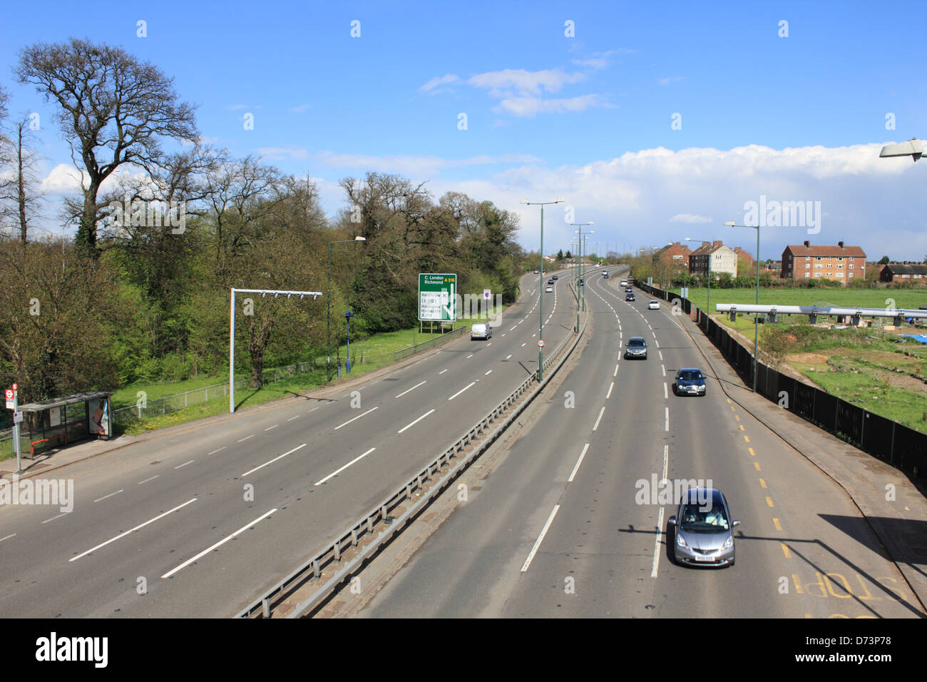 The A316 Country Way at Hanworth England UK Stock Photo - Alamy