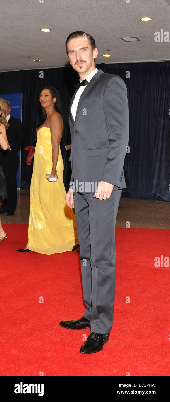 Washington DC, USA. 27th April, 2013. Actor DAN STEVENS during red ...