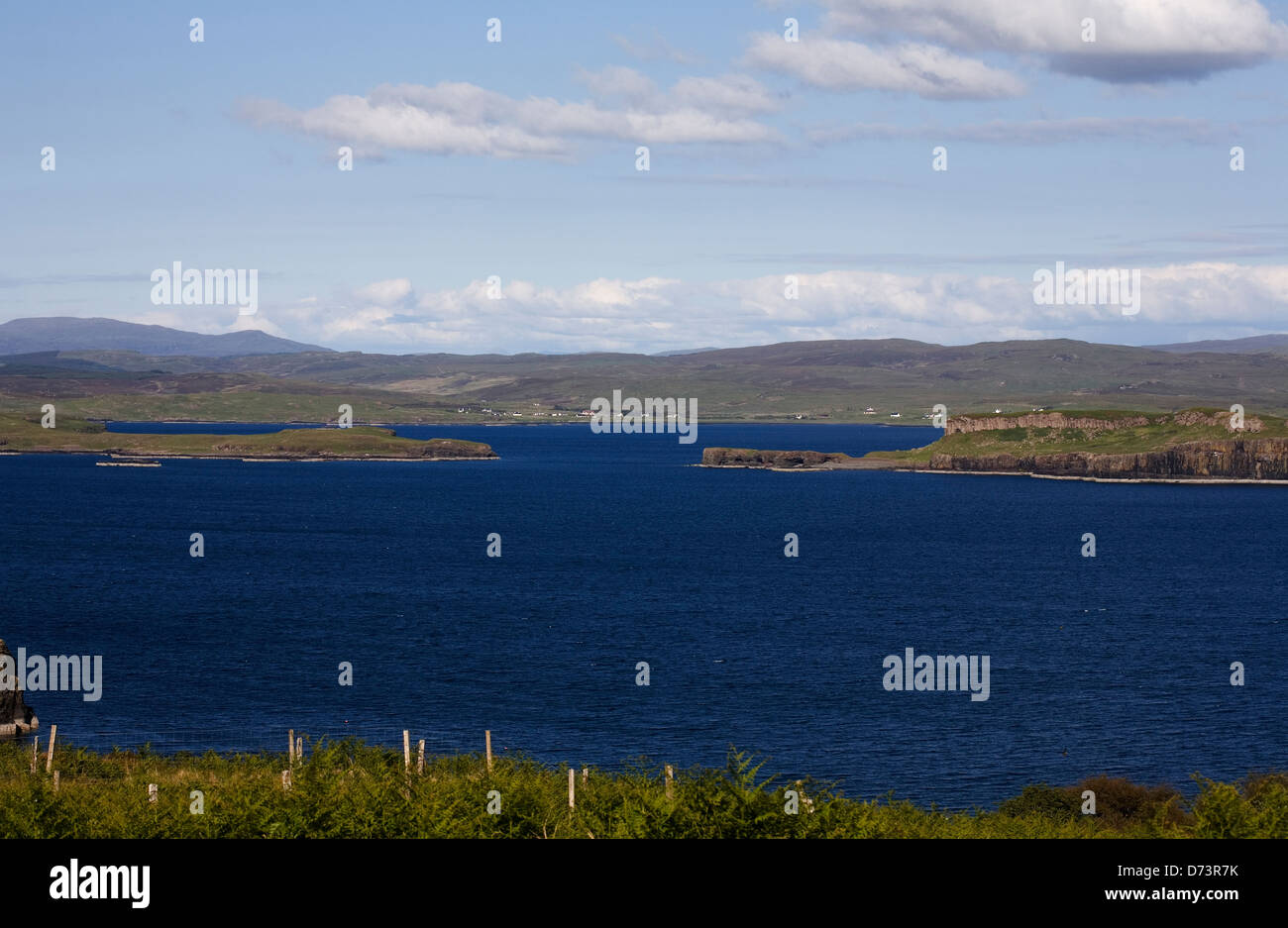 Looking across Loch Bracadale toward Harlosh Island in the direction of ...
