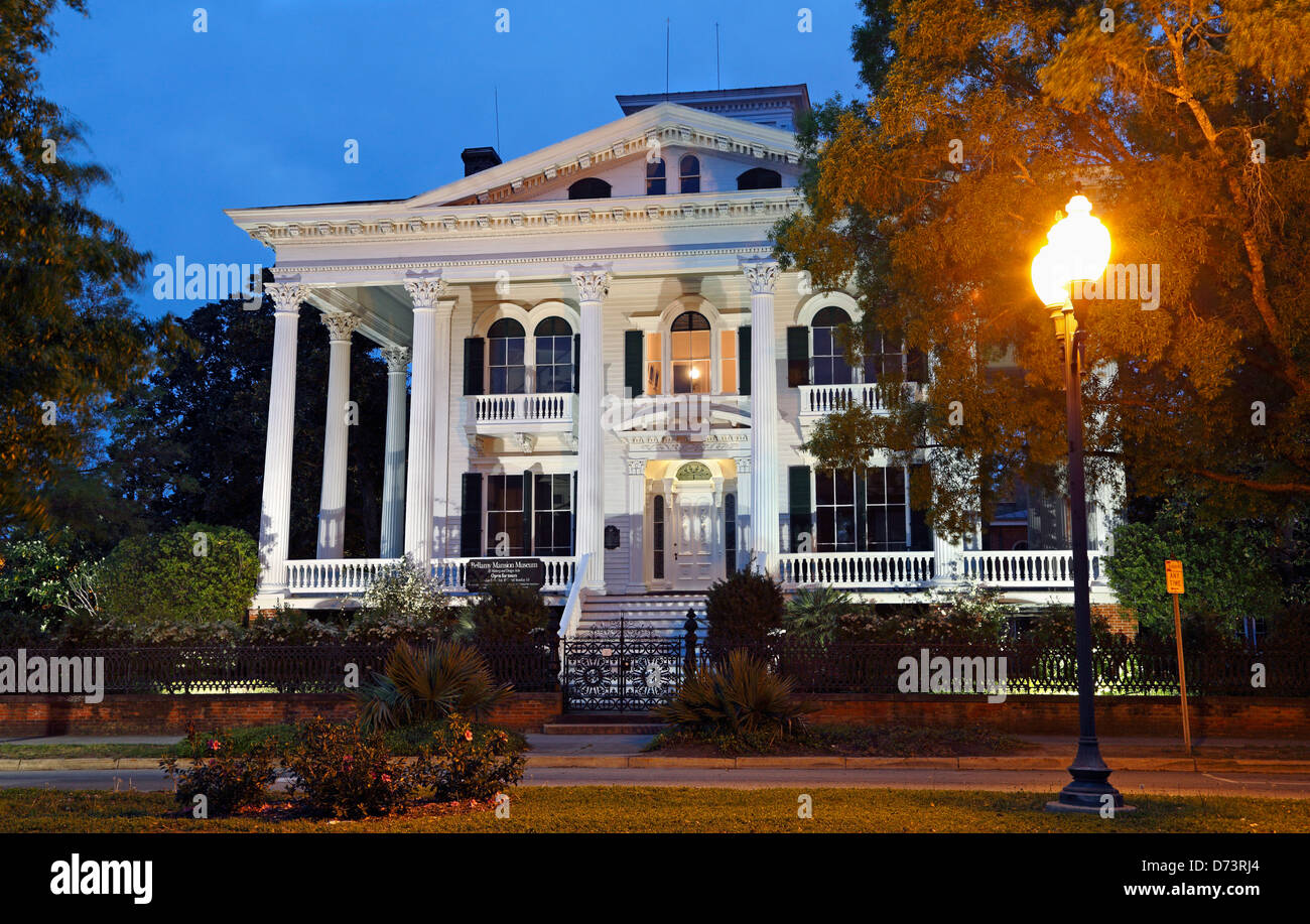 Wilmington, North Carolina, NC. Bellamy Mansion Museum at night Stock ...