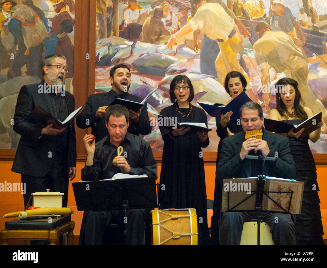 Hispanic Society of America Bancaja Gallery Stock Photo - Alamy
