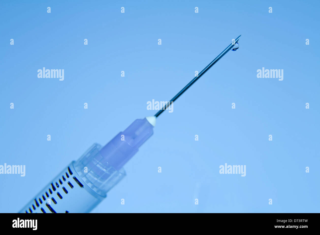 Medical Syringe with Serum Stock Photo - Alamy