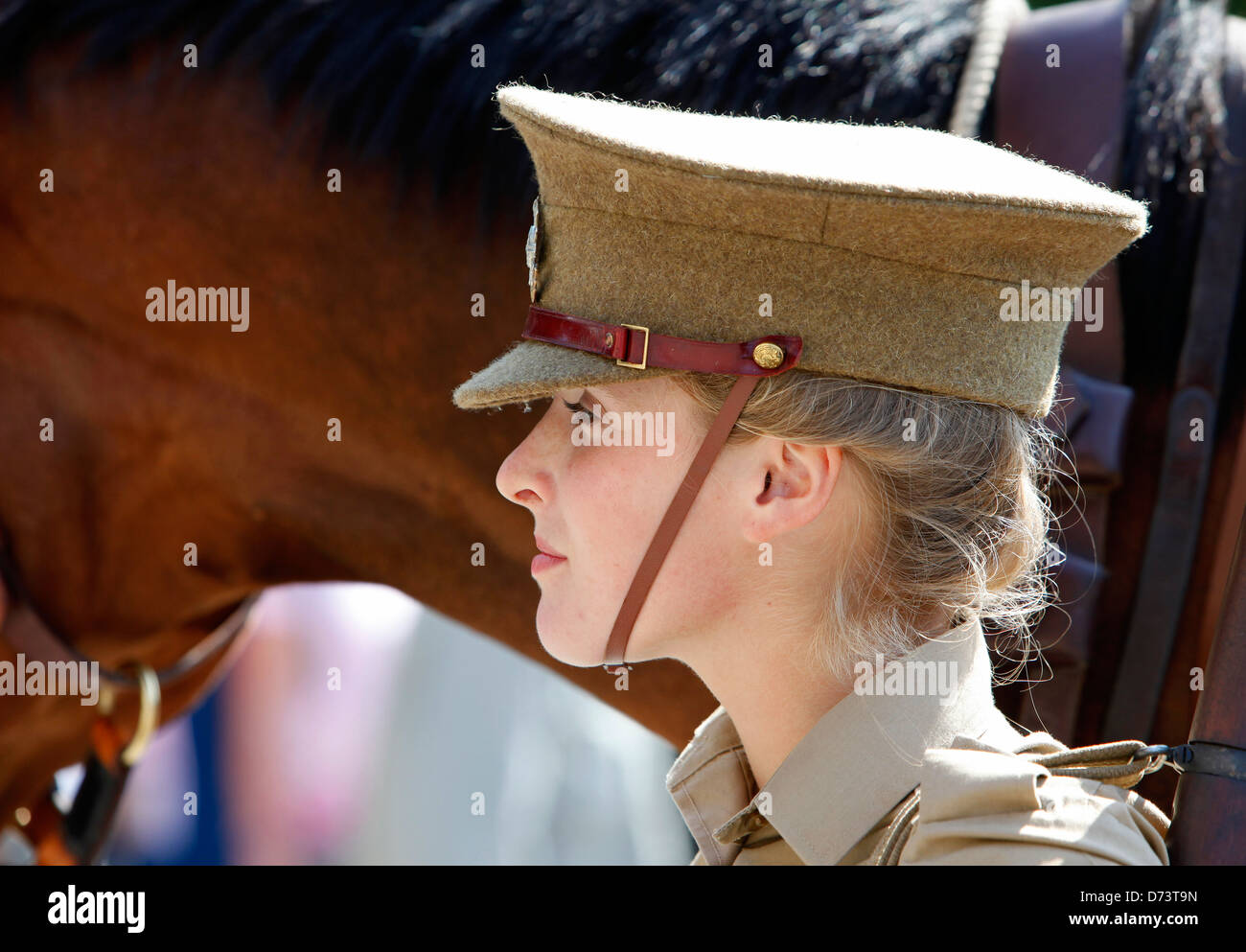 1940's Day WW11 military reenactment at National Tramway Museum, Crich ...
