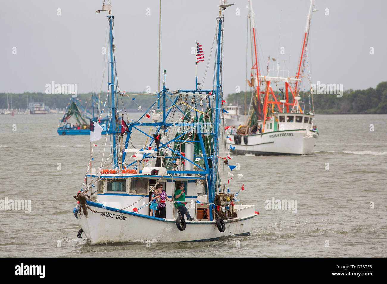 Shrimping boat fleet hi-res stock photography and images - Alamy