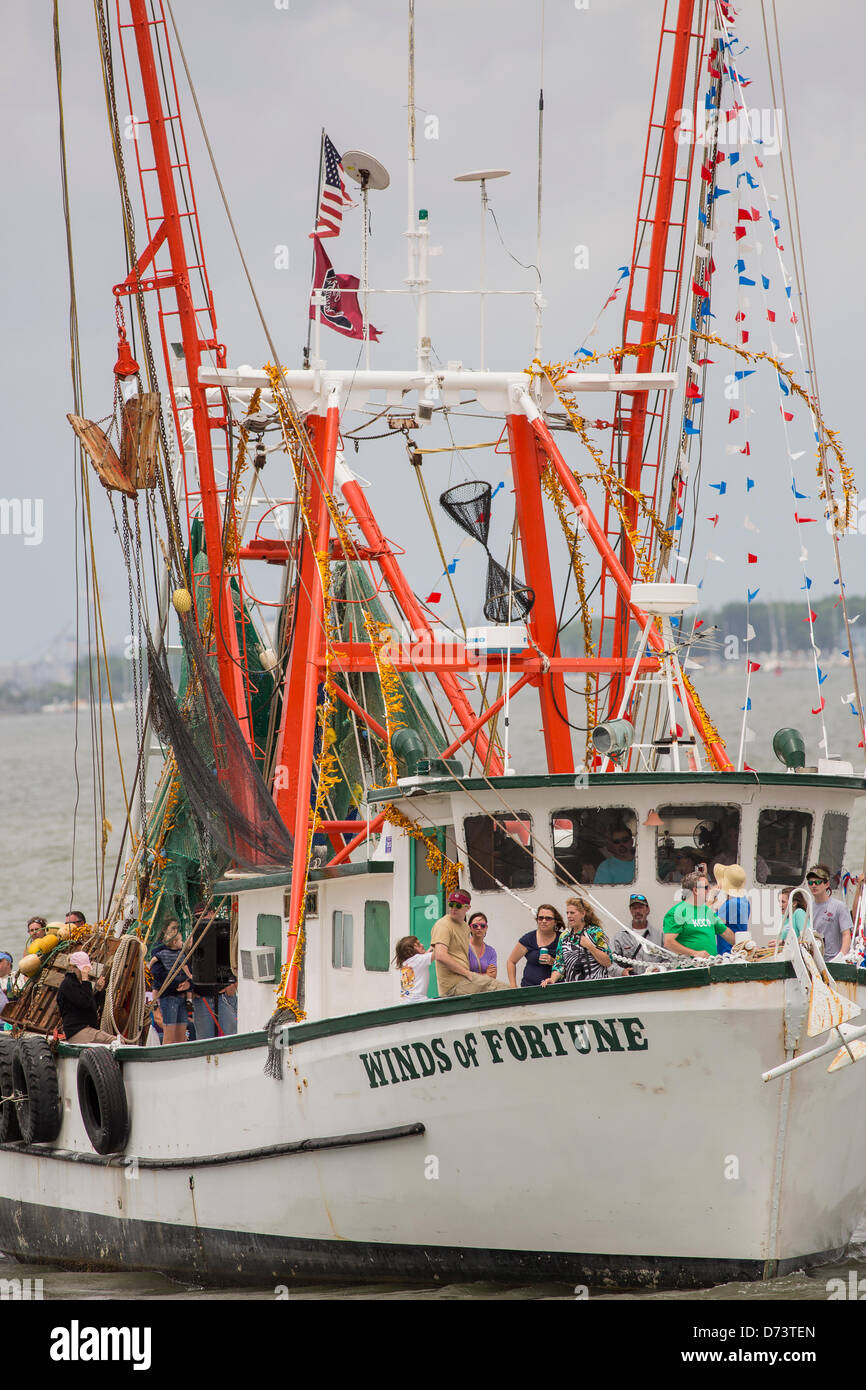 Shrimping boat fleet hi-res stock photography and images - Alamy