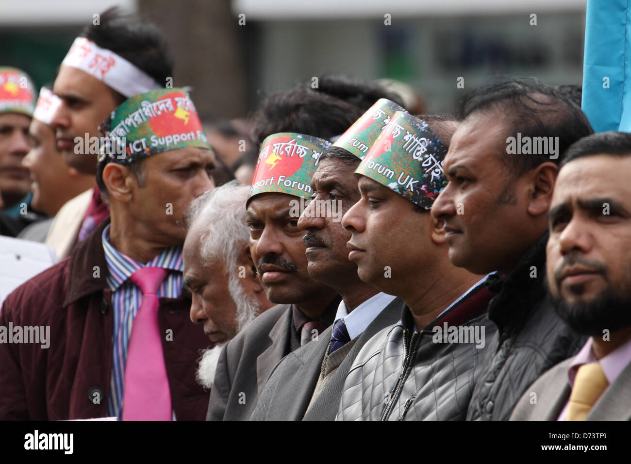 London, UK. 28th April, 2013. Bangladeshi UK residents seen at Altab ...