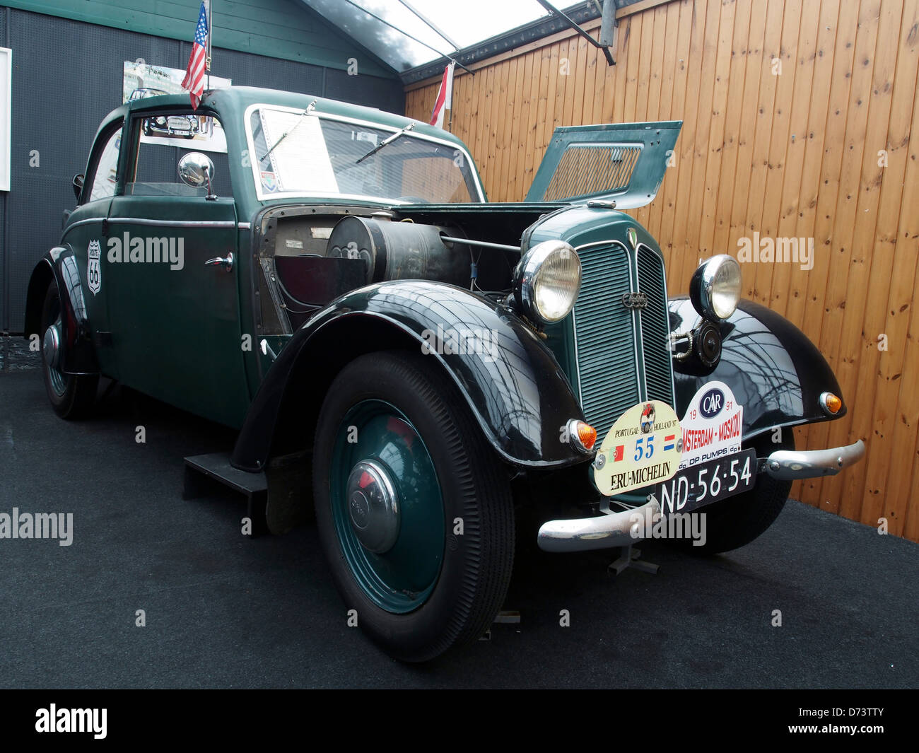 The 1937 DKW F7 Reichsklasse is a luxury car produced by the German ...