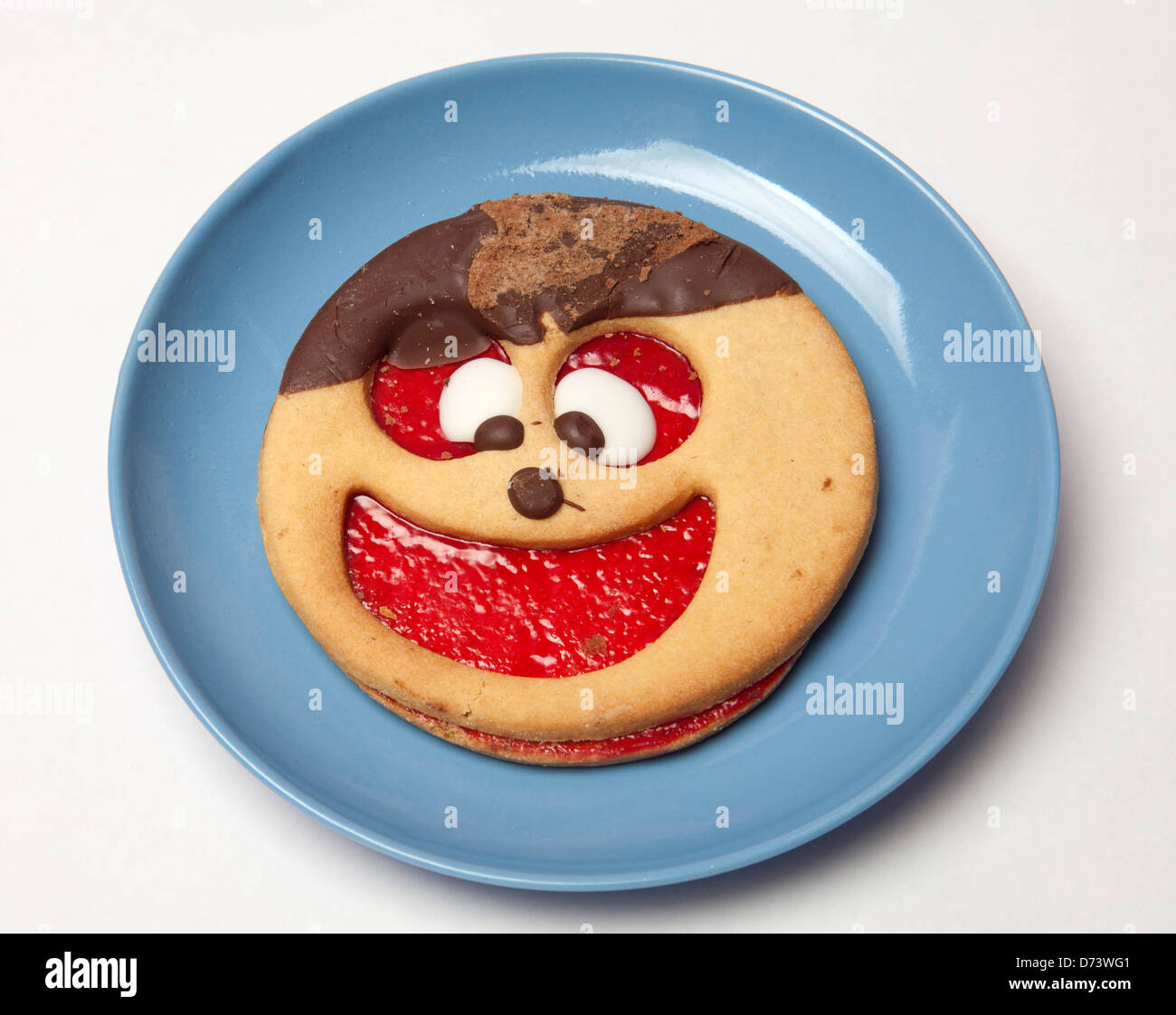 funny cookies with faces Stock Photo - Alamy