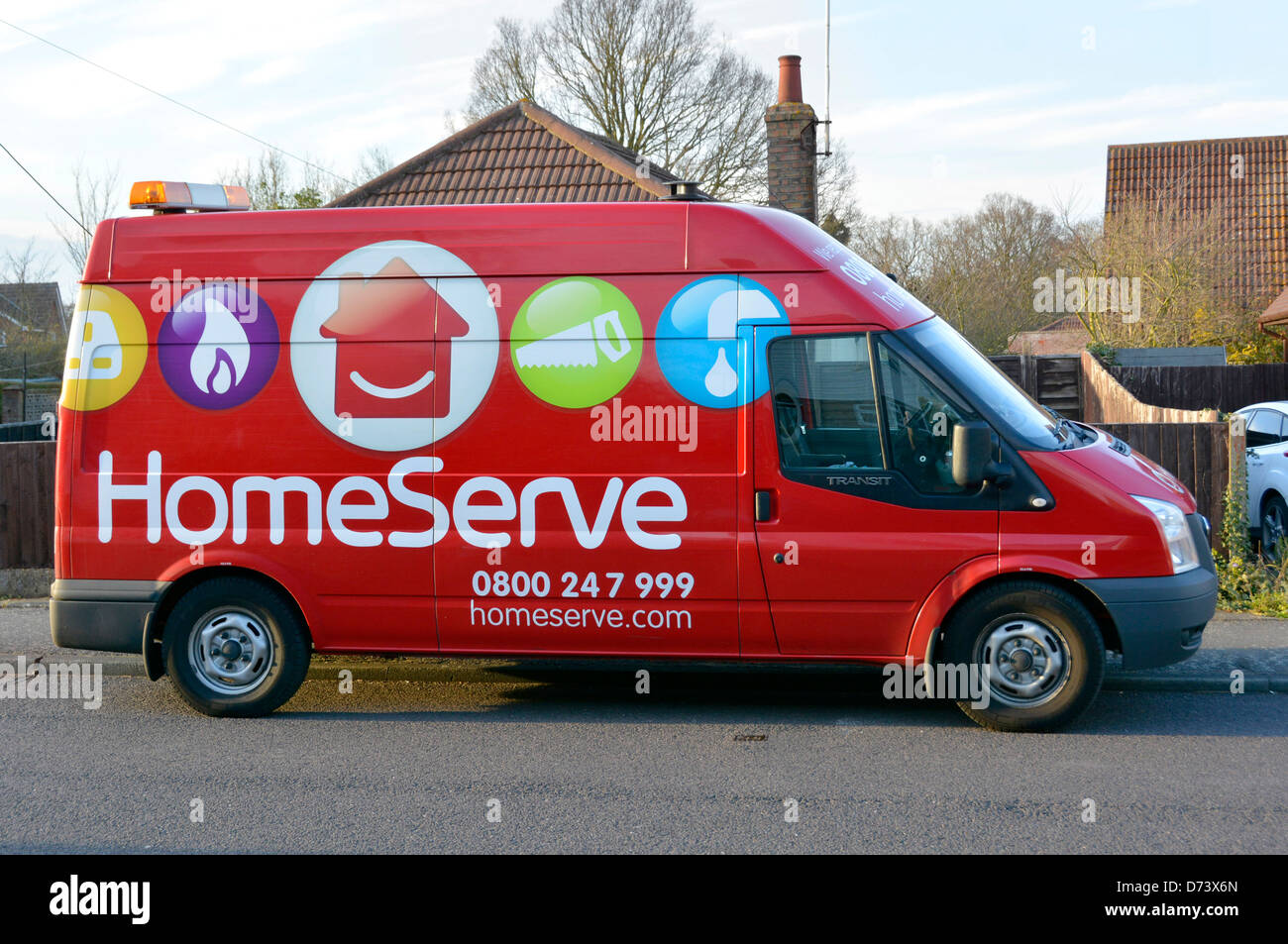 Homeserve red response van for domestic home emergency repair services ...