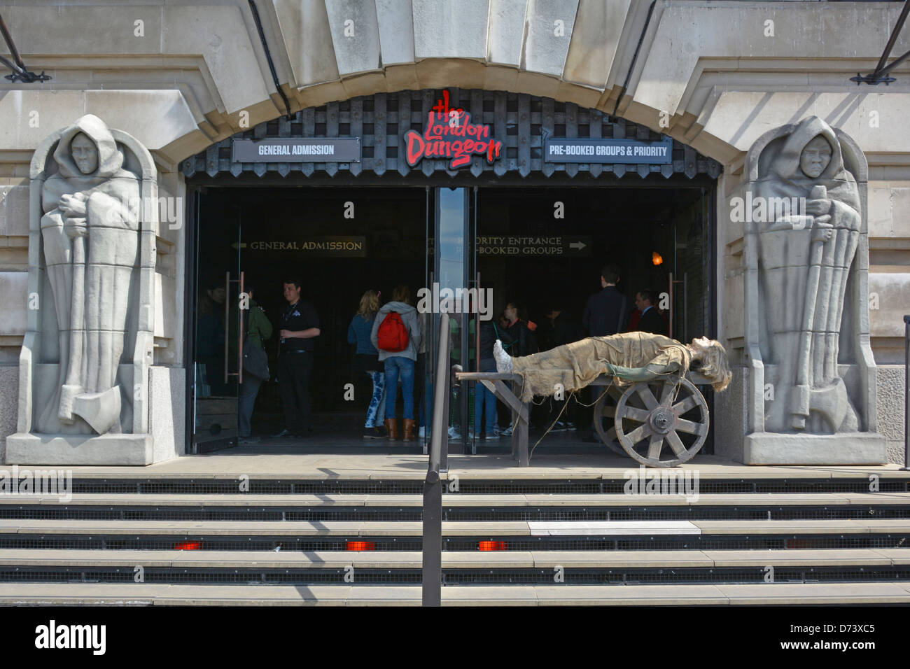 South Bank County Hall entrance to the New London Dungeon on the South ...