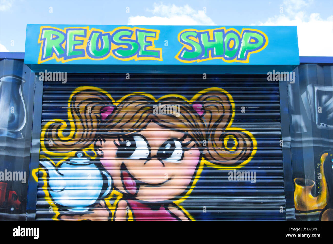 Reuse shop on the household waste recycling centre,Blackpool Stock ...
