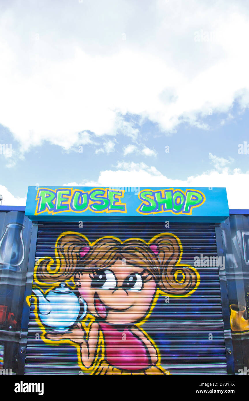 Reuse shop on the household waste recycling centre,Blackpool Stock ...