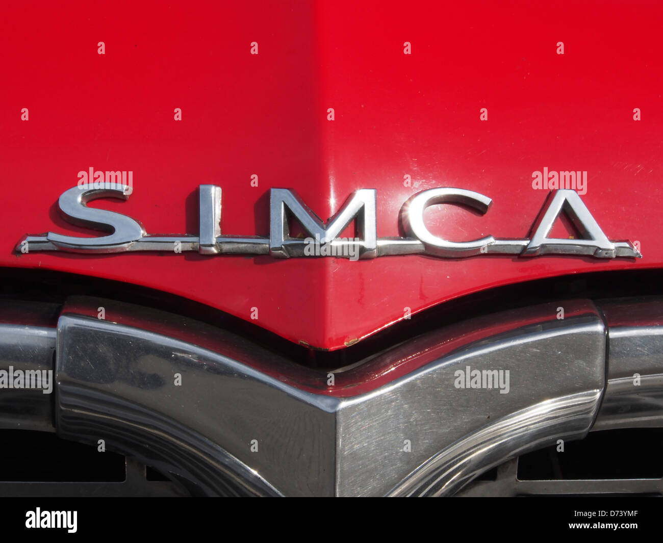 1961 Simca Chambord logo pict3 Stock Photo - Alamy