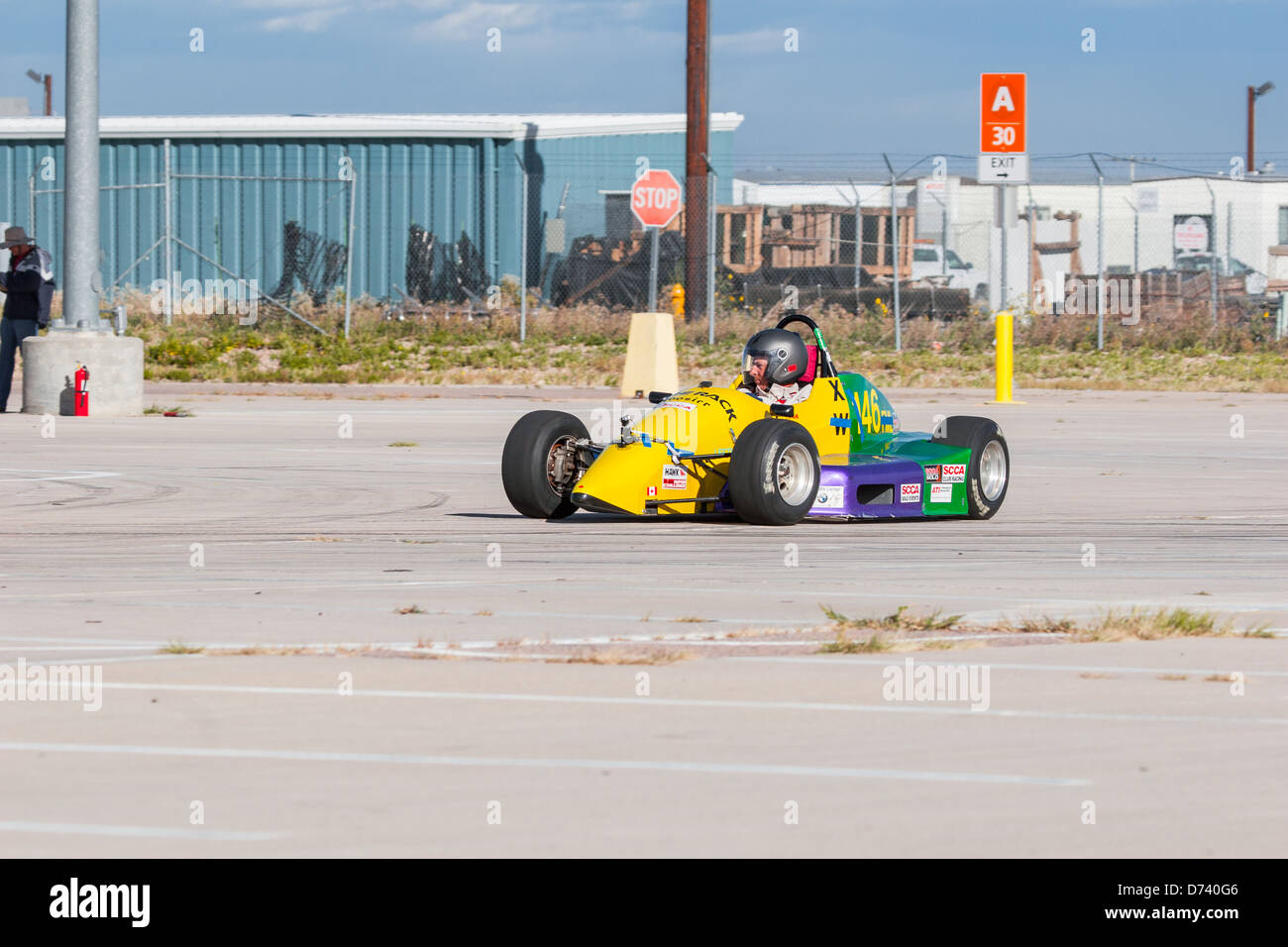 A 1988 Reynard Yellow Formula Ford Open Wheel Race Car open wheel race ...