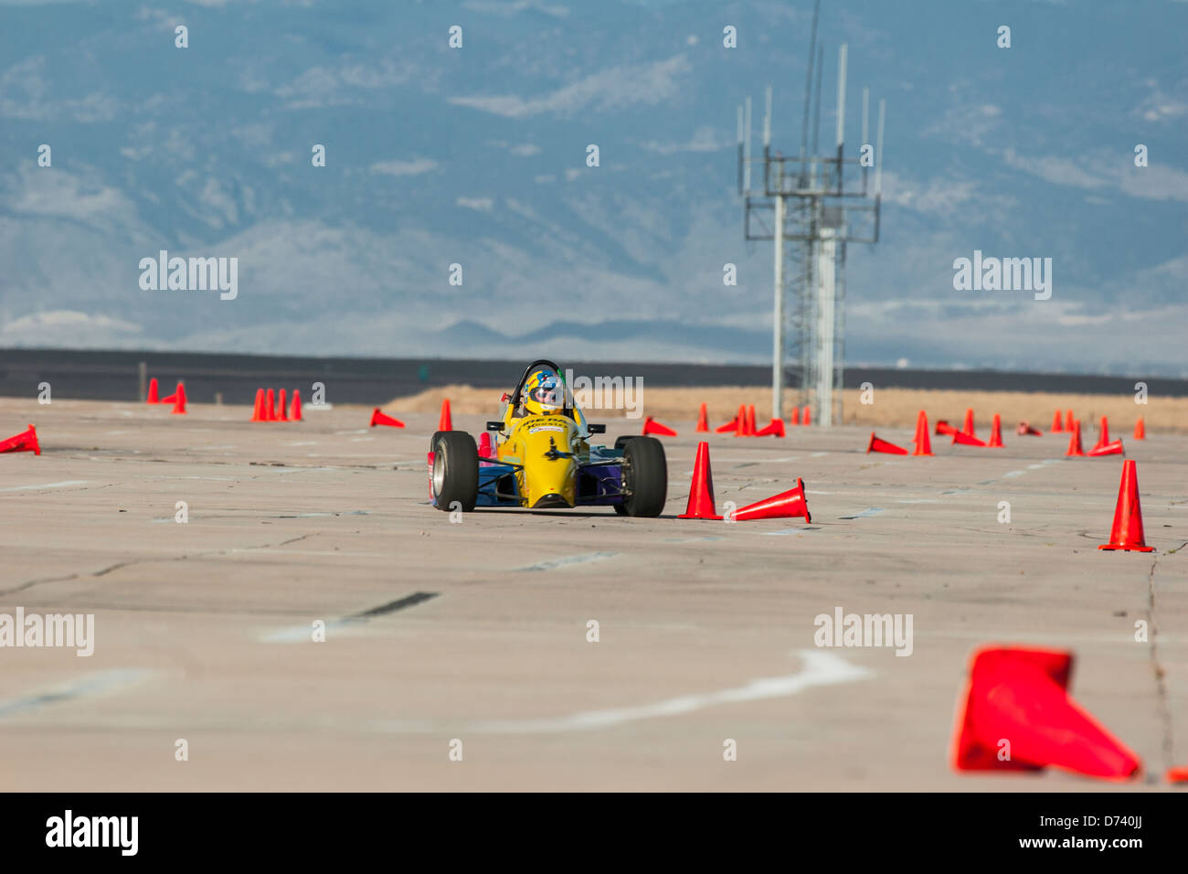 A 1988 Reynard Yellow Formula Ford Open Wheel Race Car open wheel race ...