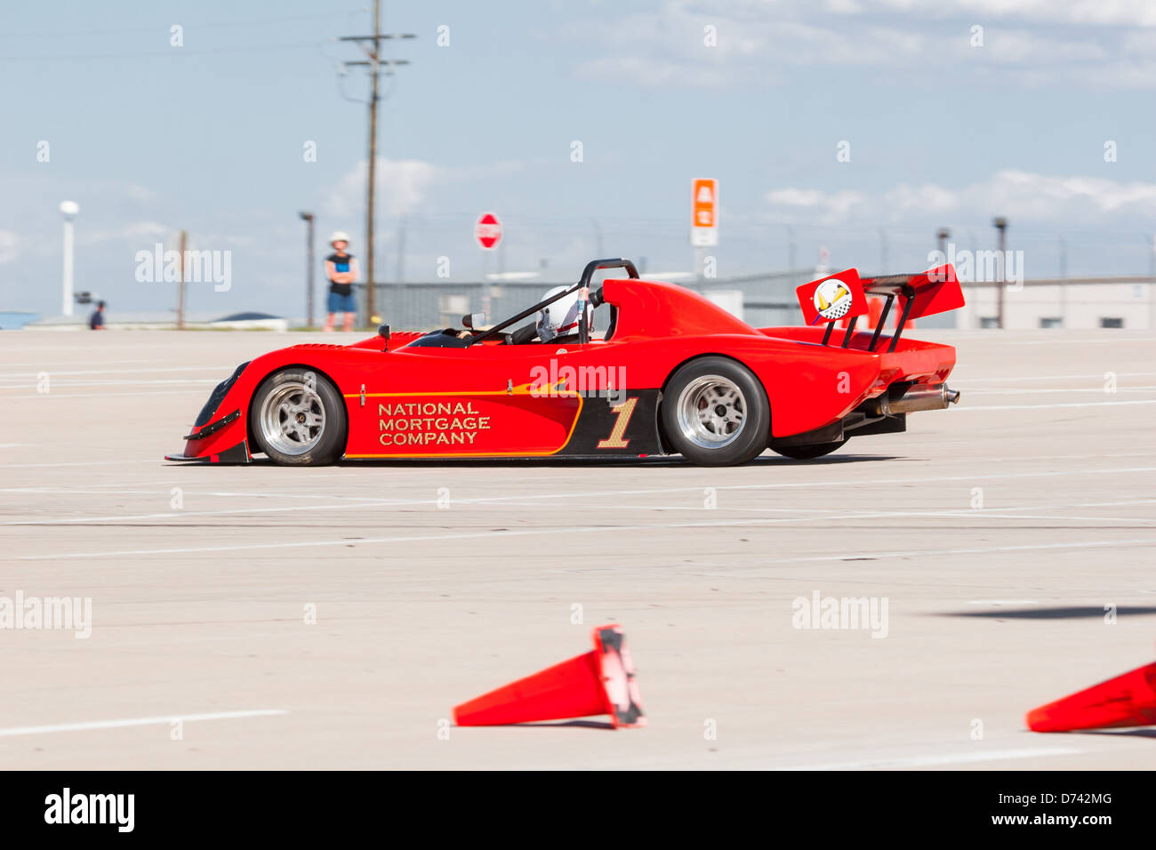 An orange B-Modified autocross race car in a regional Sports Car Club ...