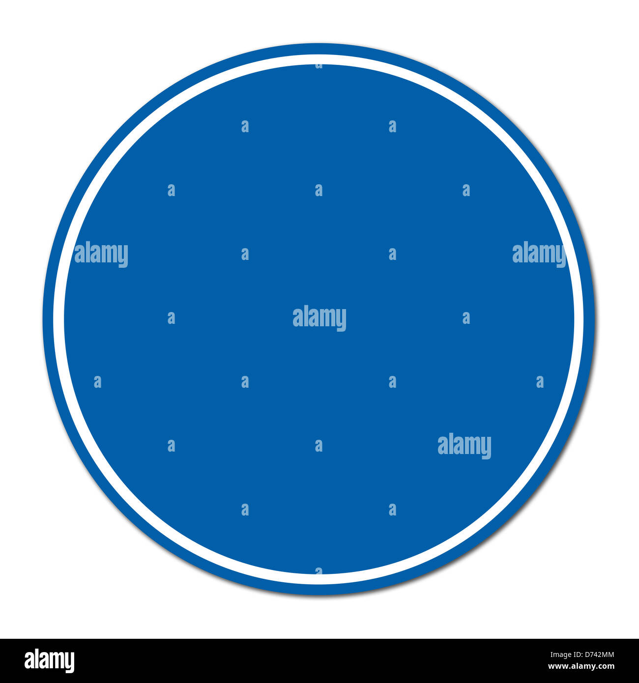 blank circle sign on white background Stock Photo - Alamy