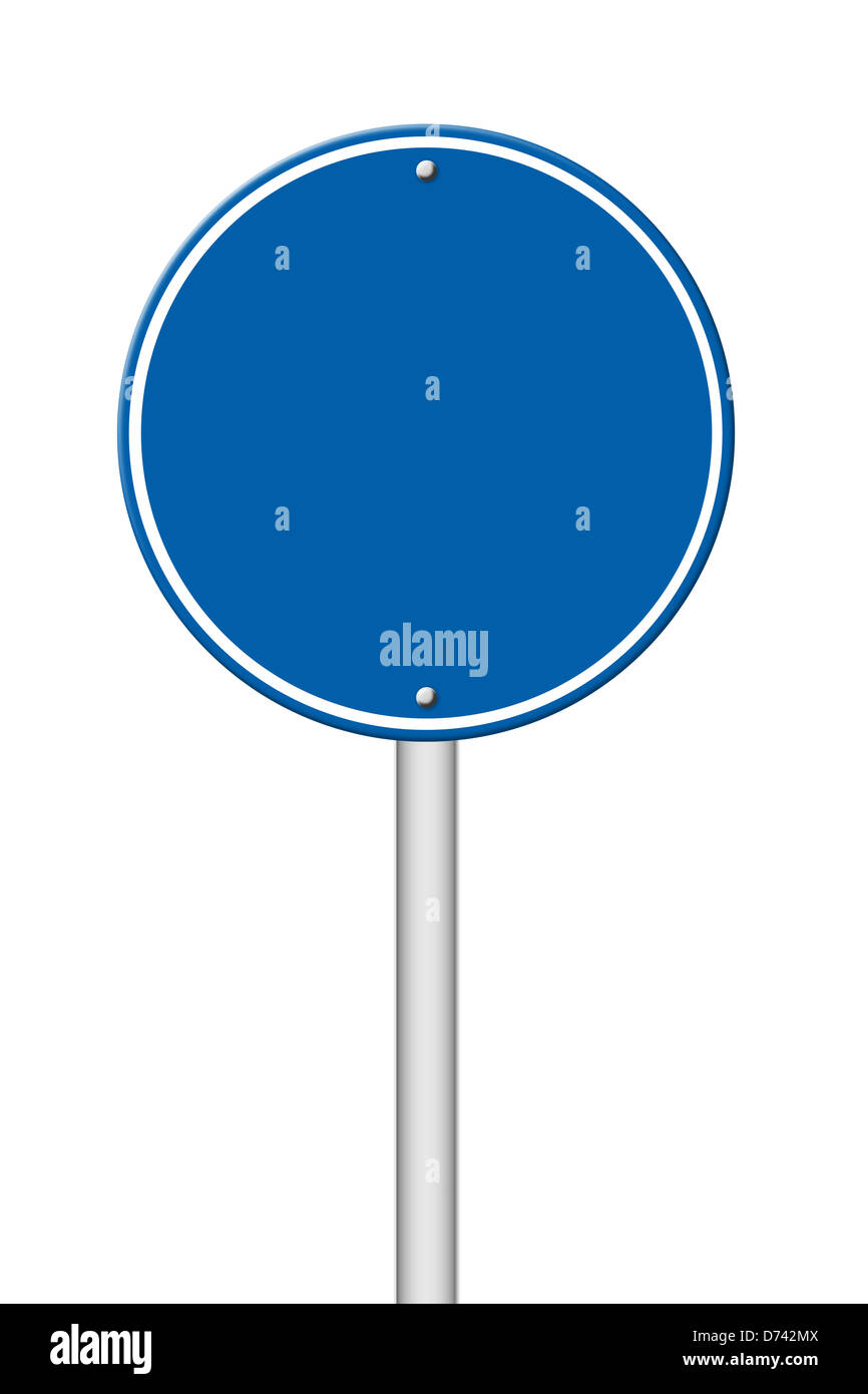 blank circle sign on white background Stock Photo - Alamy