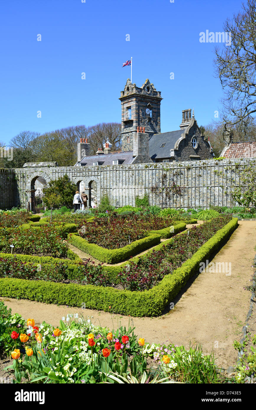 17th century manor from The Walled Garden, La Seigneurie Gardens ...