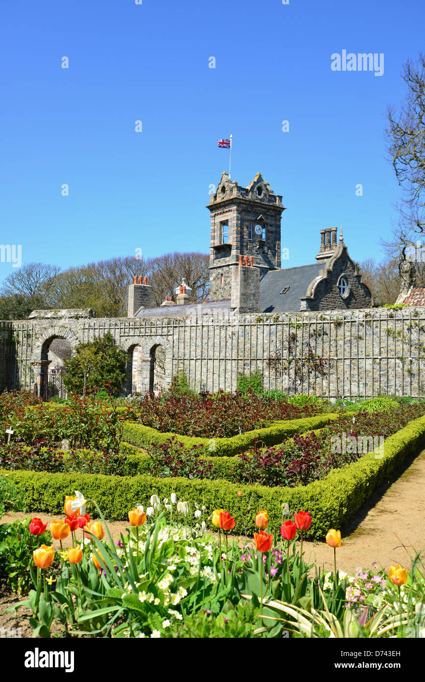 17th century manor from The Walled Garden, La Seigneurie Gardens ...